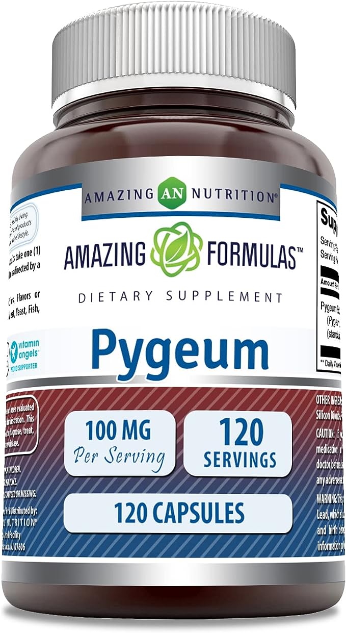 Amazing Formulas Pygeum 100 Mg 120 Capsules Supplement | Non-GMO ...