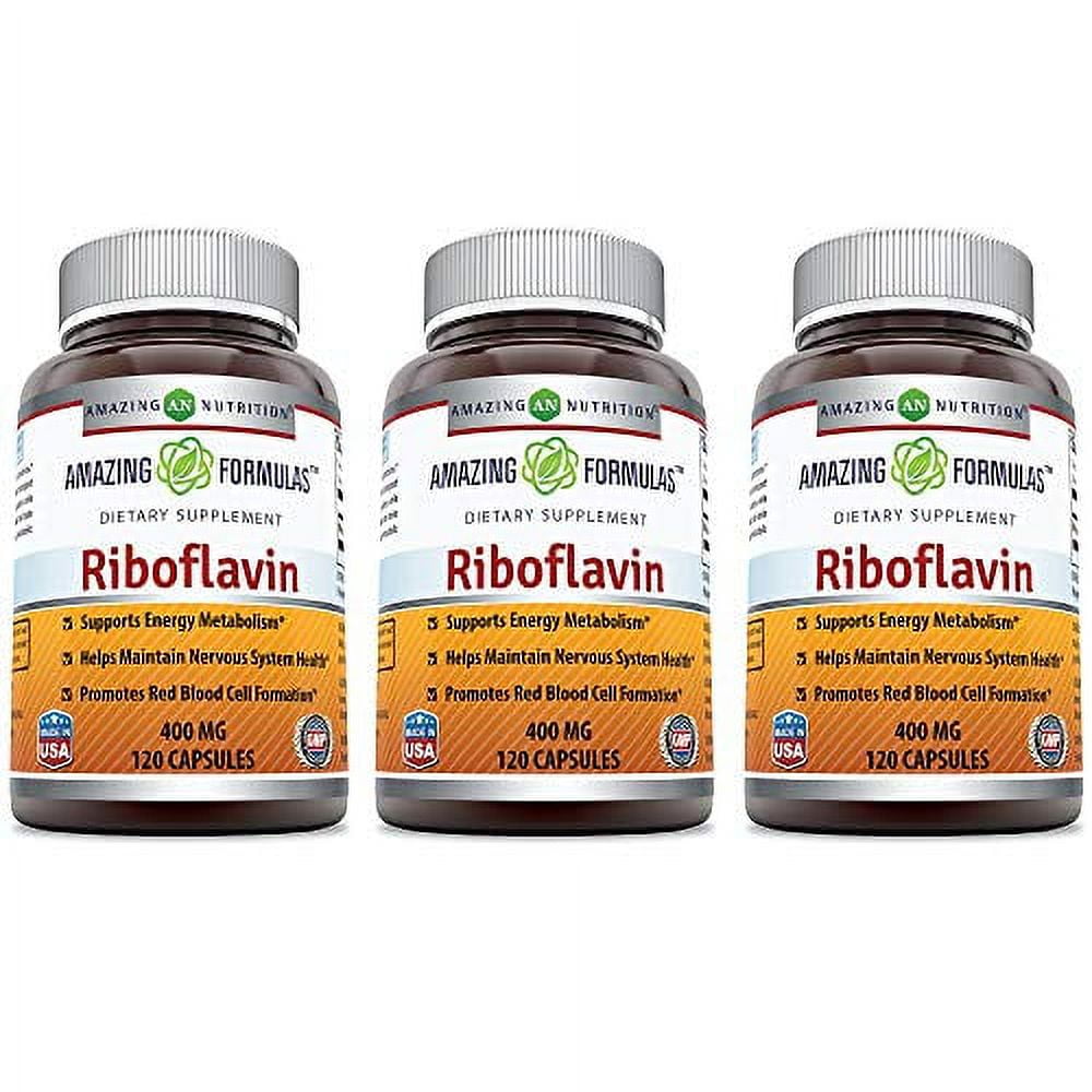 Amazing Formulas Riboflavin Dietary Supplement - 400 Milligrams ...