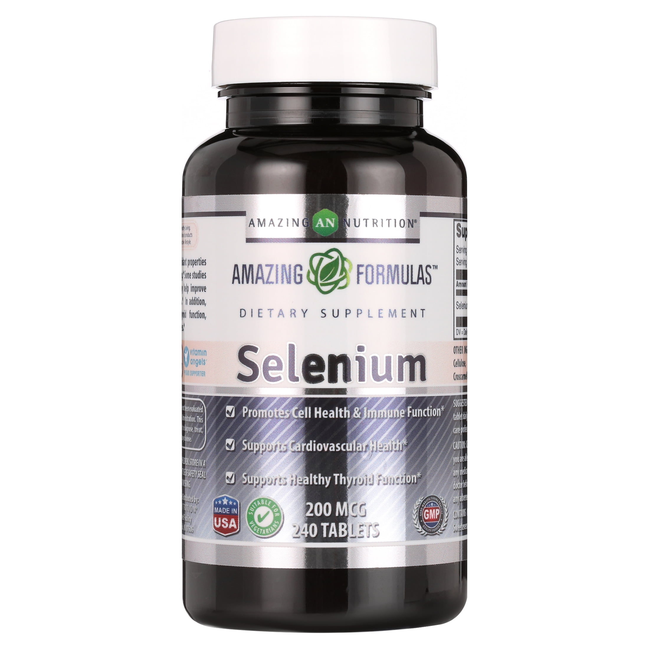 Amazing Formulas Selenium Vitamin Supplement - 200 Mcg, 240 Tablets ...