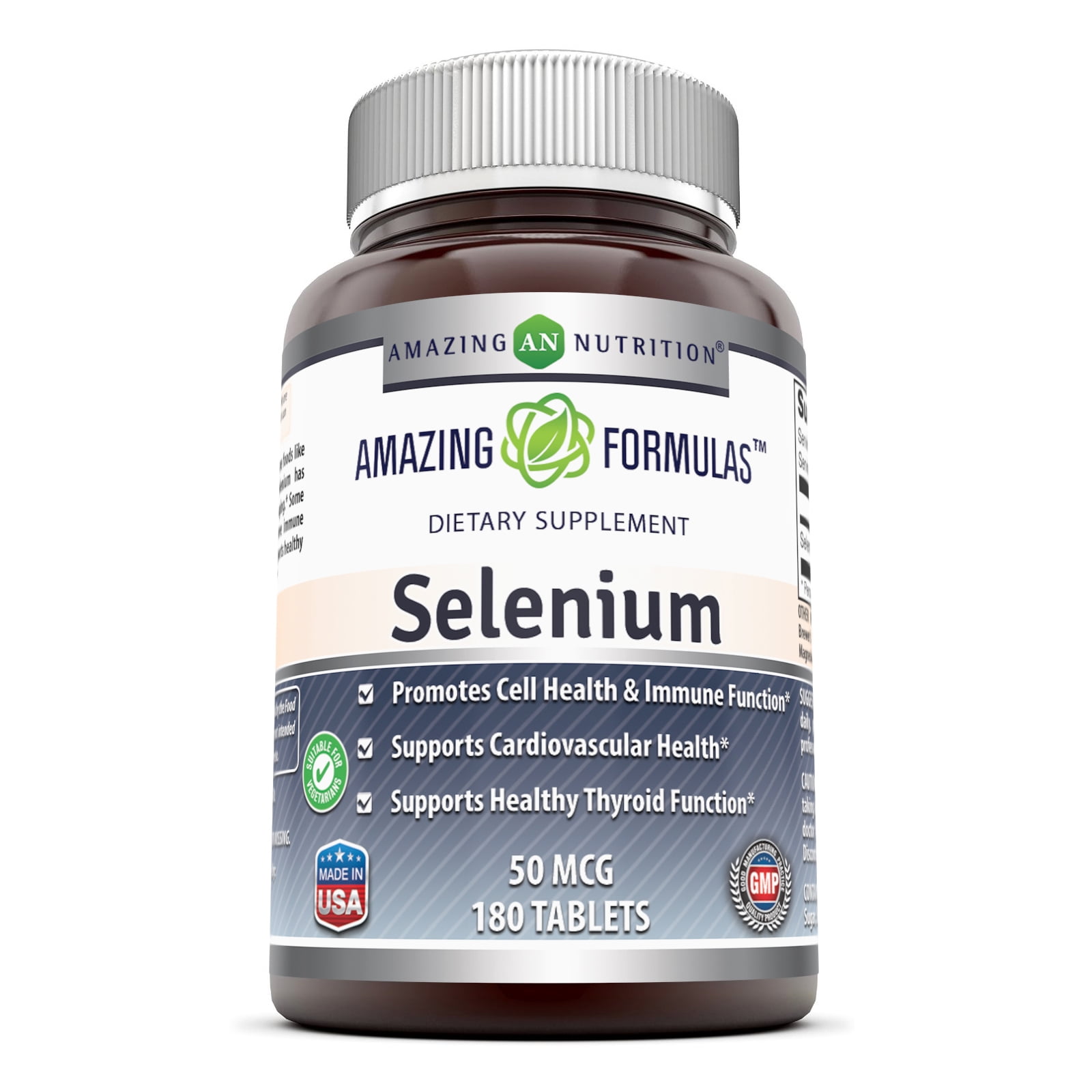 Amazing Formulas - Selenium Supplement, 50Mcg, 180 Tablets - Walmart.com