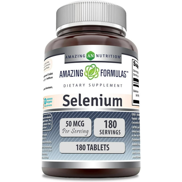 Amazing Formulas - Selenium Supplement, 50Mcg, 180 Tablets - Walmart.com