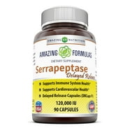 Swanson High-Potency Serrazimes 20,000 Units 34 mg 60 Veggie Capsules ...