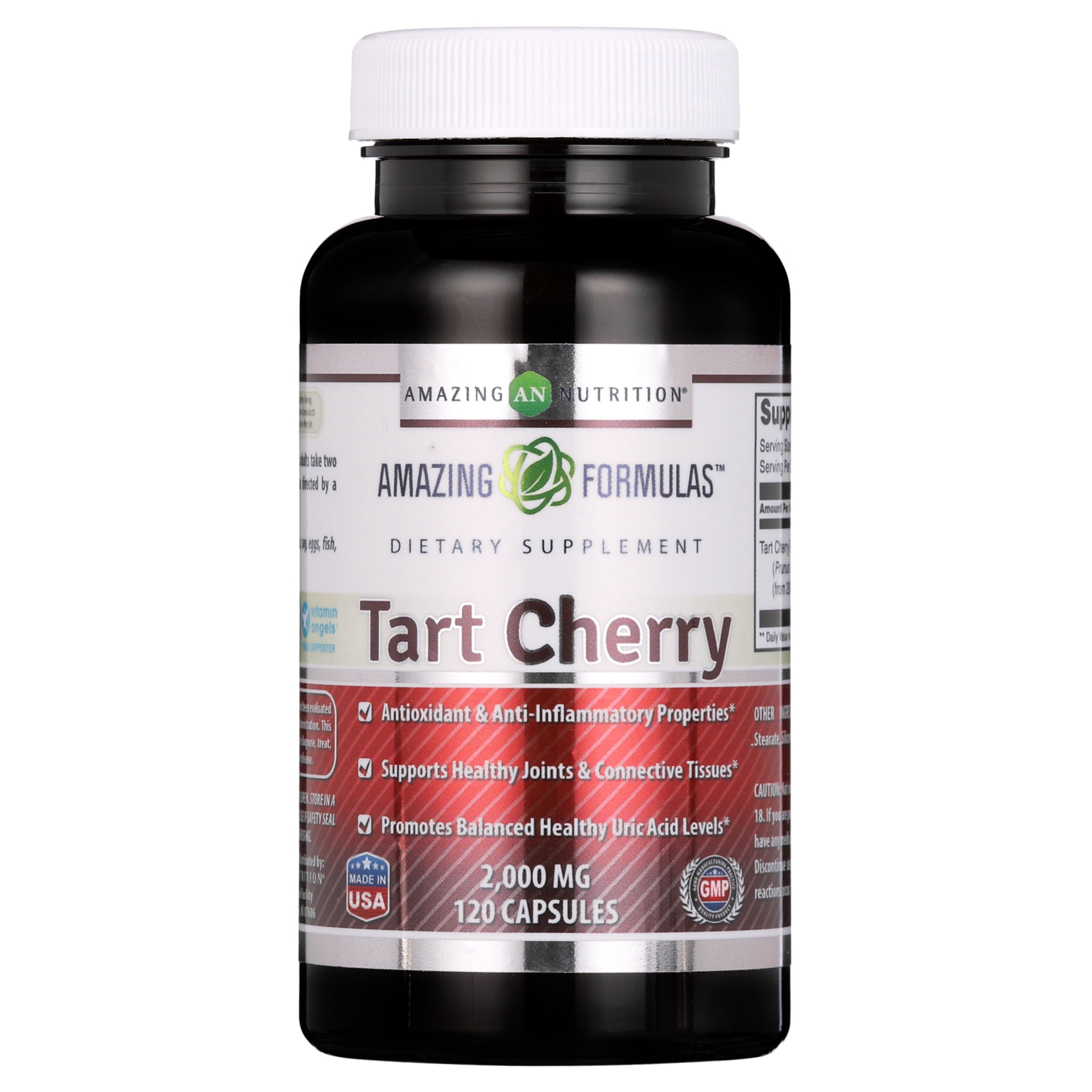 Amazing Formulas Tart Cherry Supplement, 2000 Mg per Serving, 120 ...