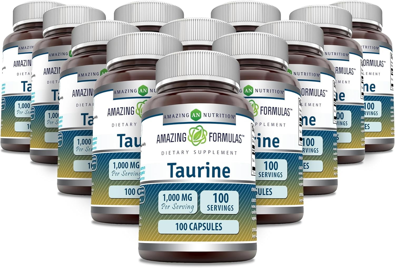 Amazing Formulas Taurine 1000mg Per Serving 100 Capsules Amino Acid ...
