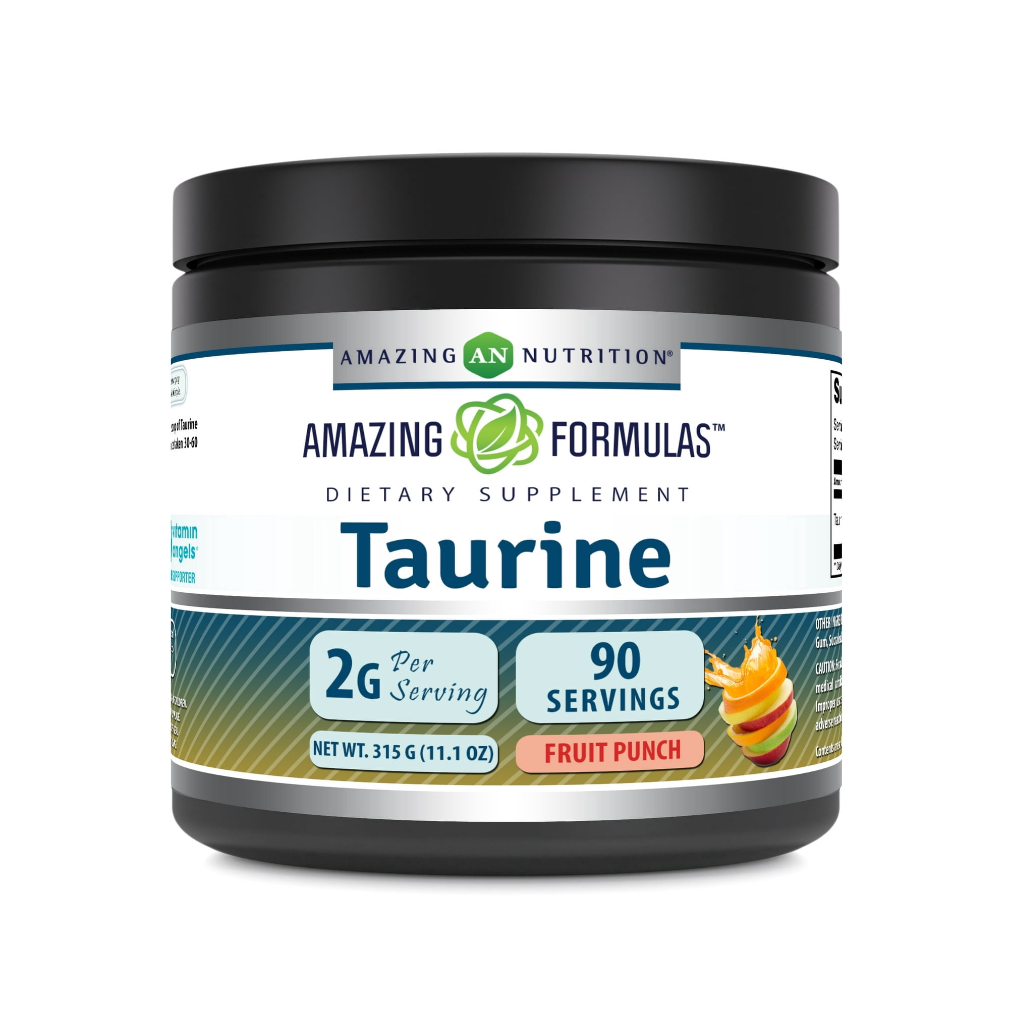 Amazing Formulas Taurine 315 Grams (11.1 oz) Powder Fruit Punch ...