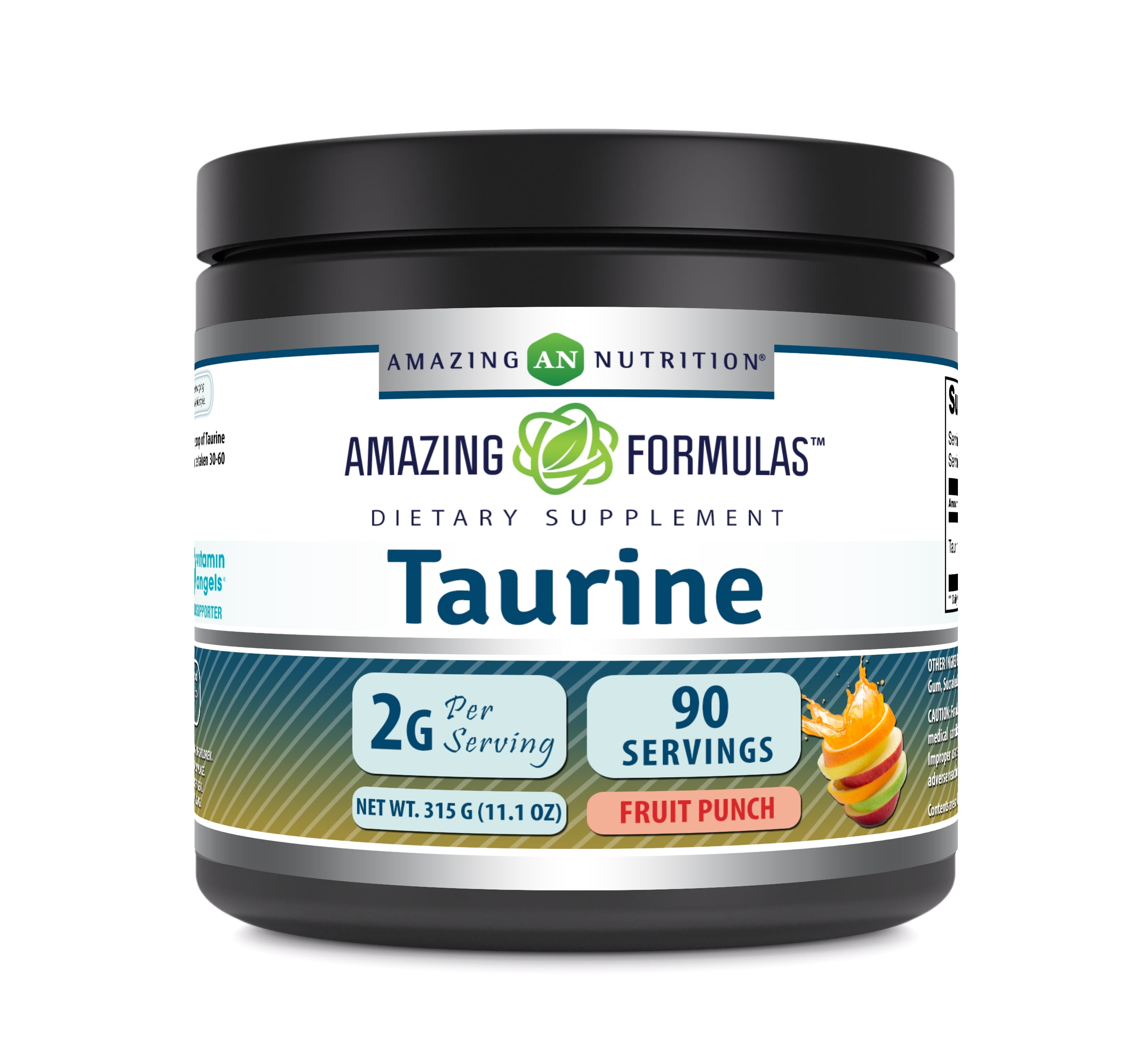 Amazing Formulas Taurine 315 Grams (11.1 oz) Powder Fruit Punch ...