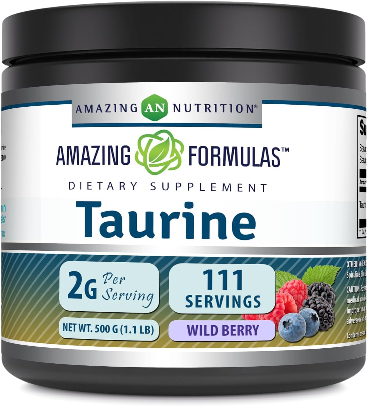 Amazing Formulas Taurine Powder 1 Kg (2.2 Lb) 200 Servings - Walmart.com