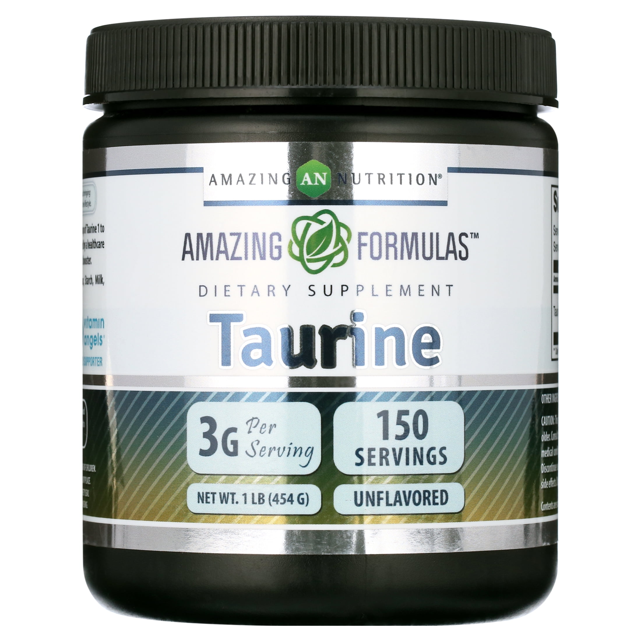 Amazing Formulas Taurine Powder Supplement 1Lbs | 3g Per Serving | Non ...