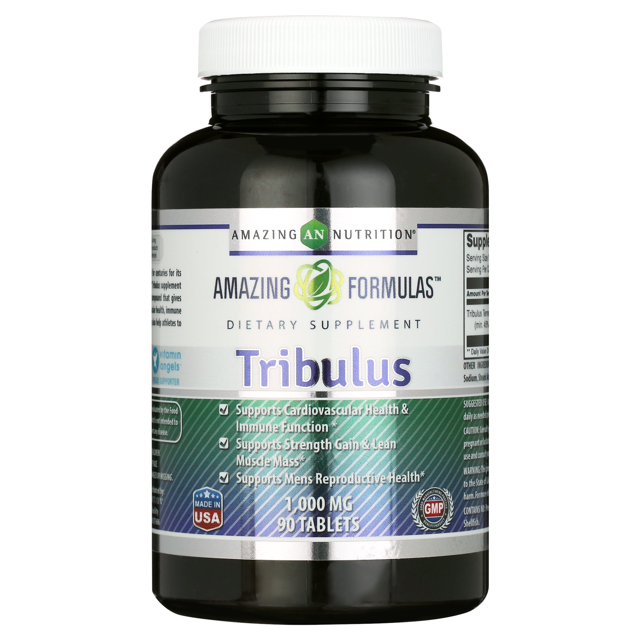 Amazing Formulas Tribulus Dietary Supplement - 1000MG - 90 Tablets per ...