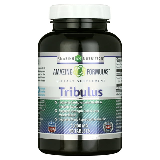 Amazing Formulas Tribulus Dietary Supplement - 1000MG - 90 Tablets per ...