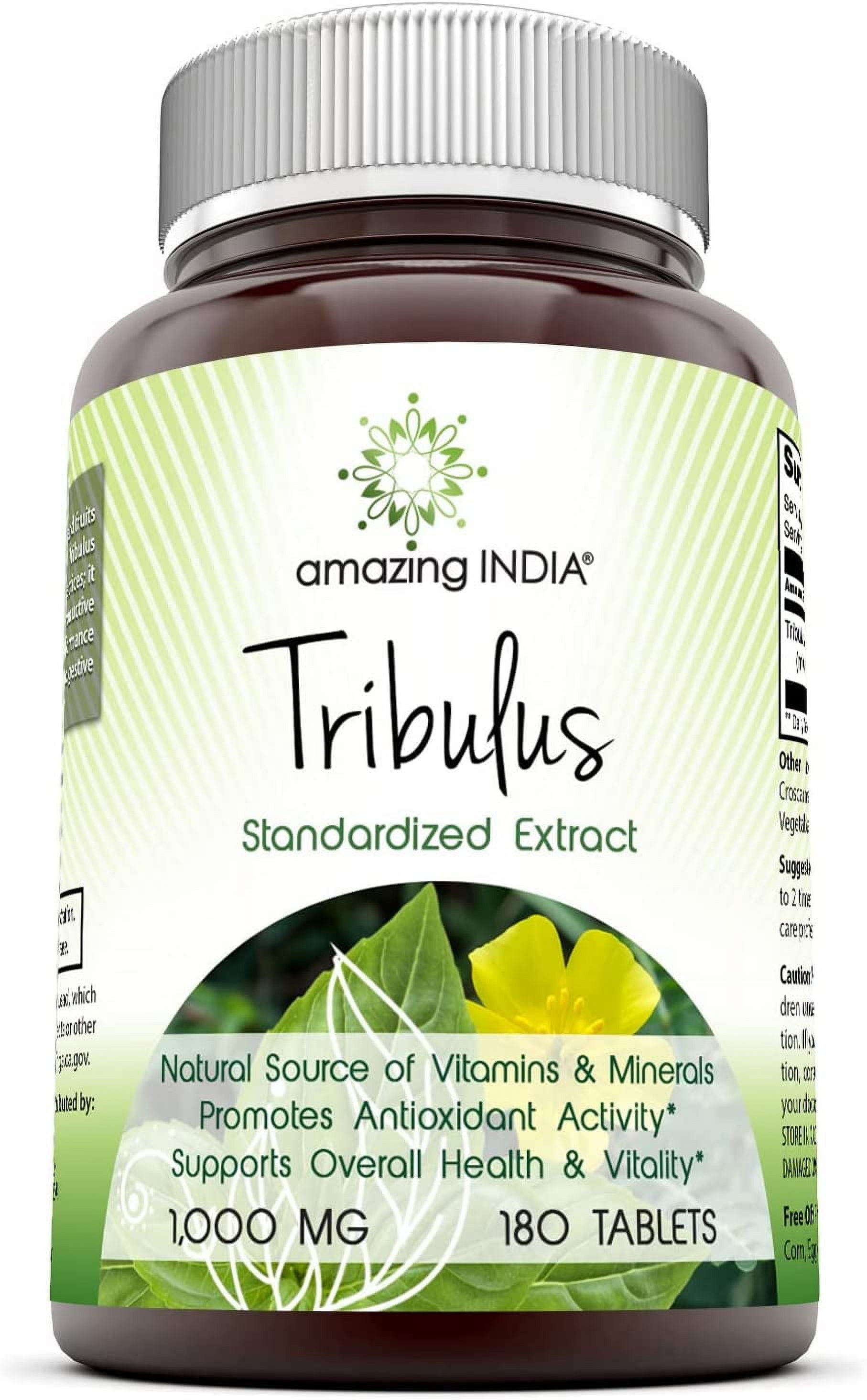 Amazing Formulas Tribulus Extract 1000 Mg Per Serving 180 Tablets Supplement | Non-GMO | Gluten ...