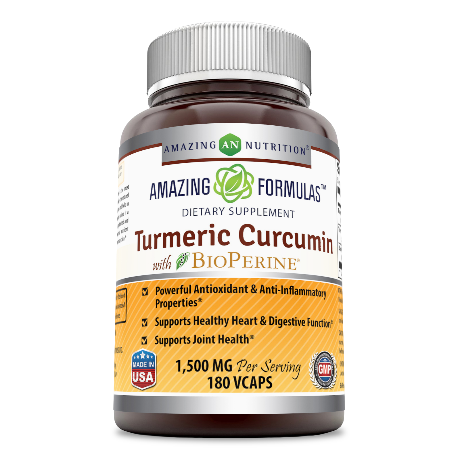 Amazing Formulas Turmeric Curcumin BioPerine - 1500 Mg Per Serving ...
