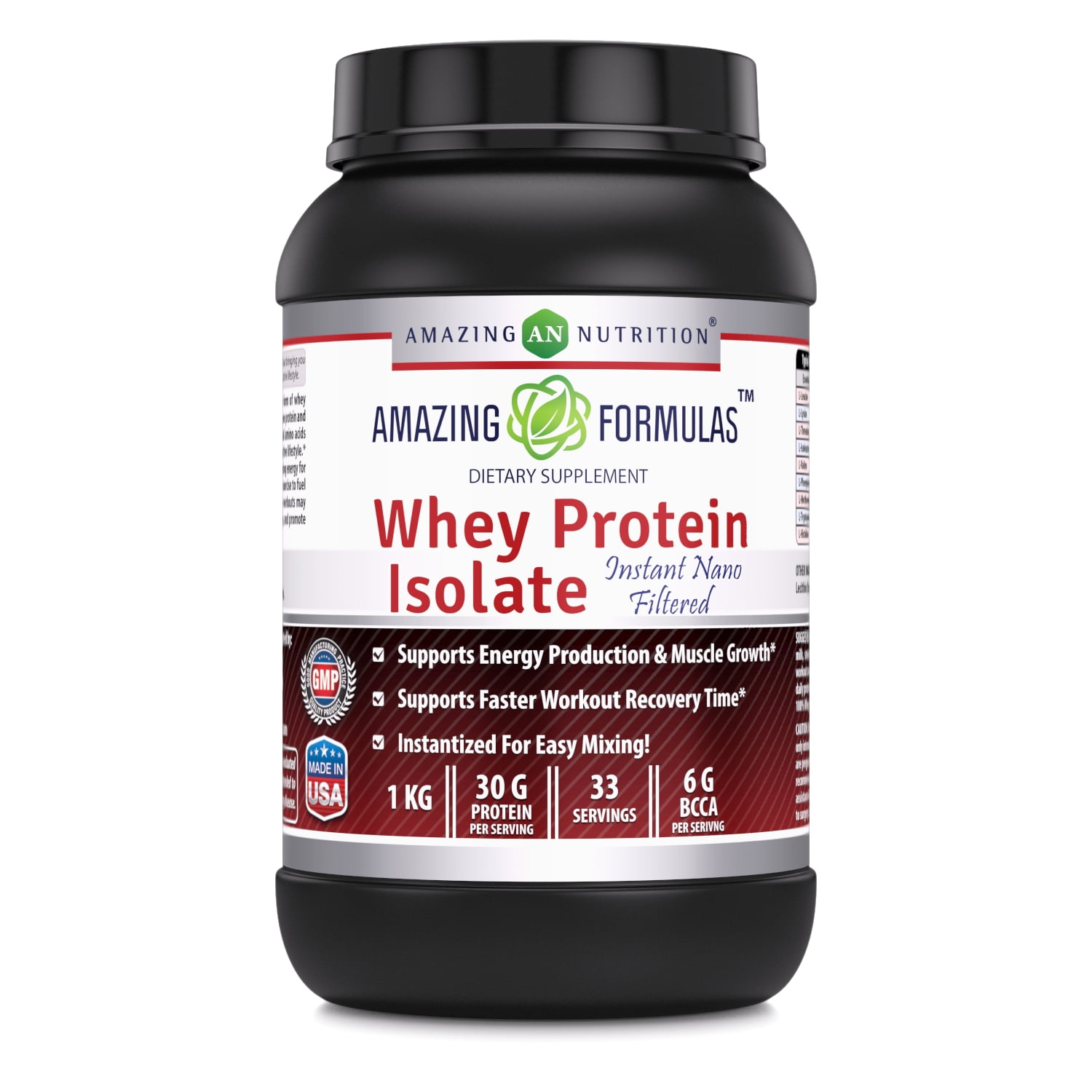 Amazing Formulas Whey Protein Isolate, 2 Lbs, Vanilla Flavor, Complete ...