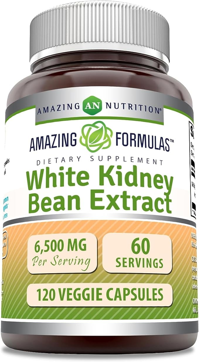 Amazing Formulas White Kidney Bean Extract 6500 mg Per Serving 120 ...