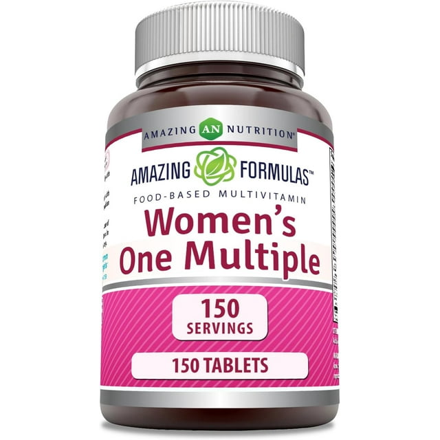 Amazing Formulas Women's One Multiple Multivitamin Food Based 150 ...