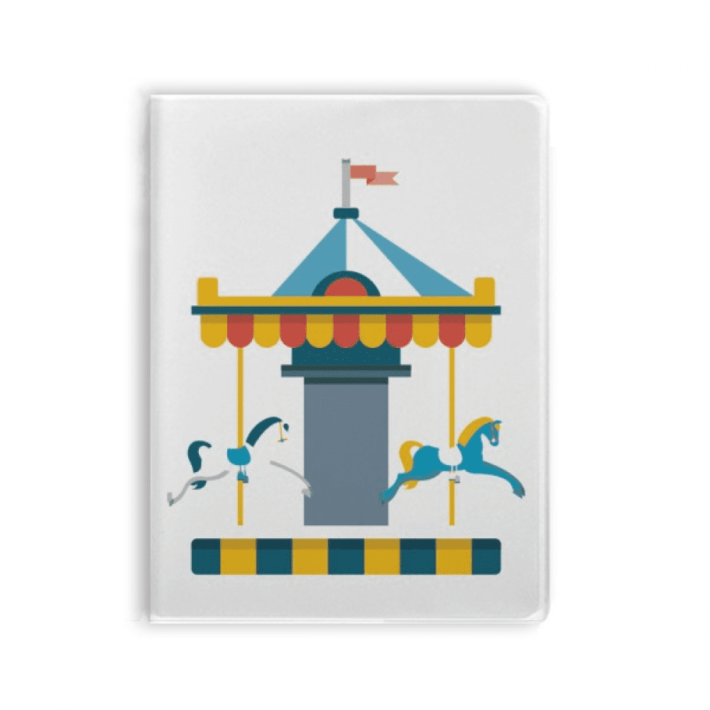 Amazing Funny Park Carousel Illustration Notebook Gum Cover Diary Soft ...