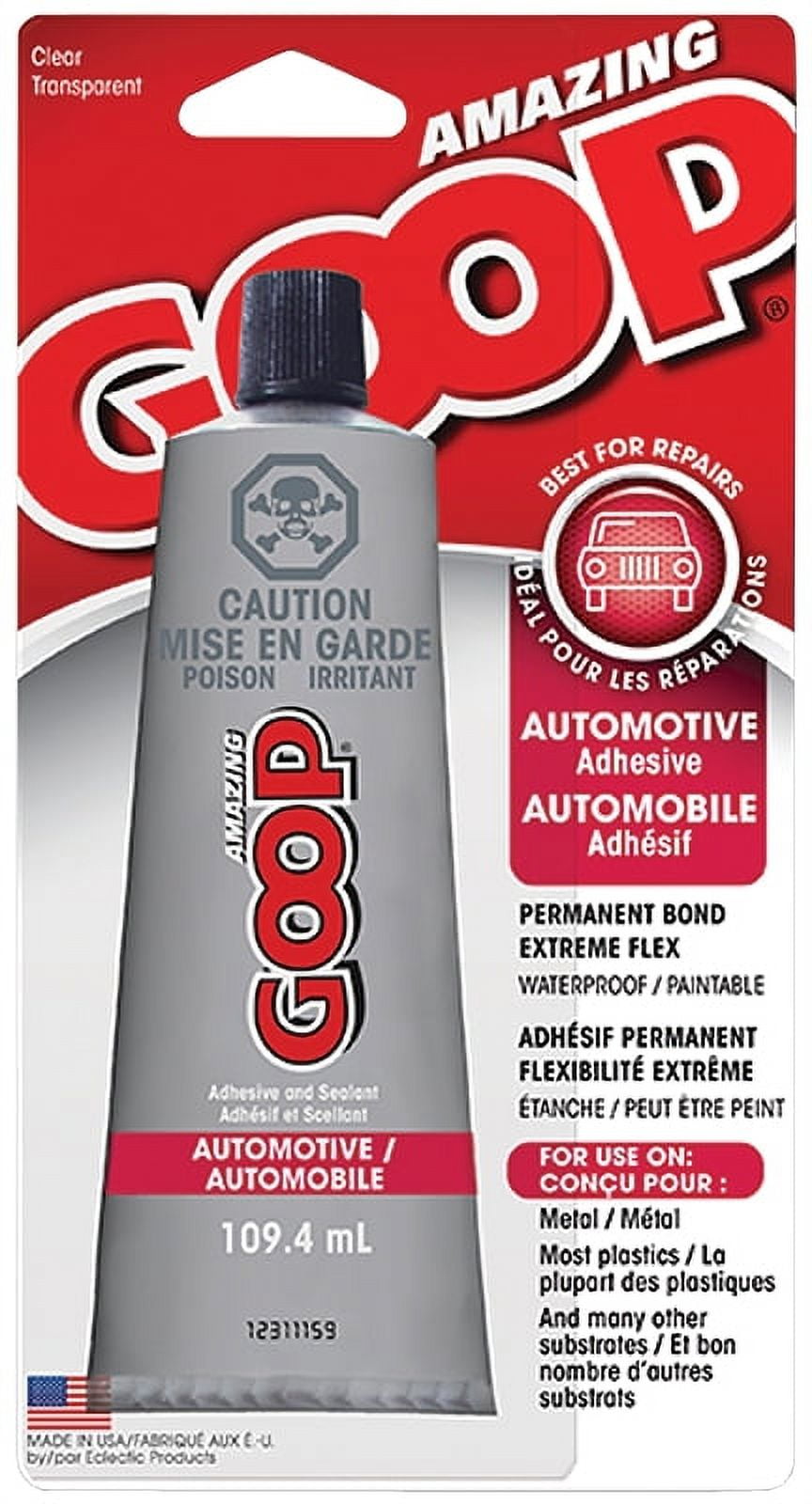 Amazing Goop 160035 Automotive Goop Adhesives/Sealant, 109.4 ML ...