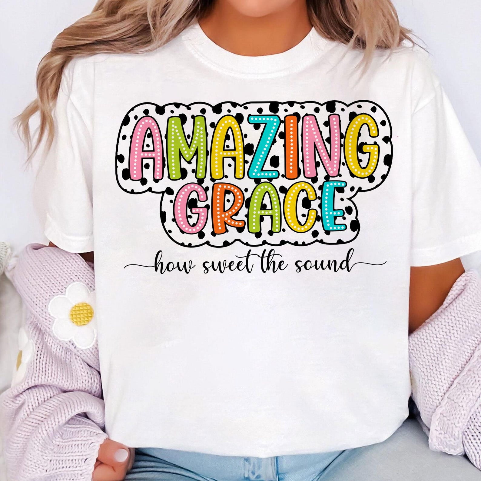 Amazing Grace Christian T-Shirt, Jesus Faith Shirt, Christian Easter ...