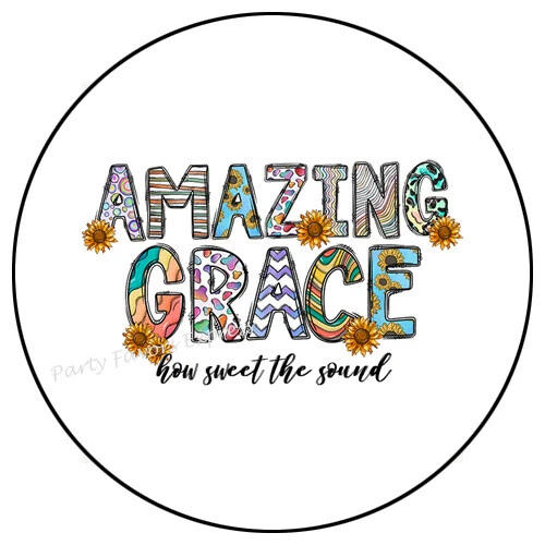 Amazing Grace How Sweet The Sound Stickers Party Favors Phone Decal ...