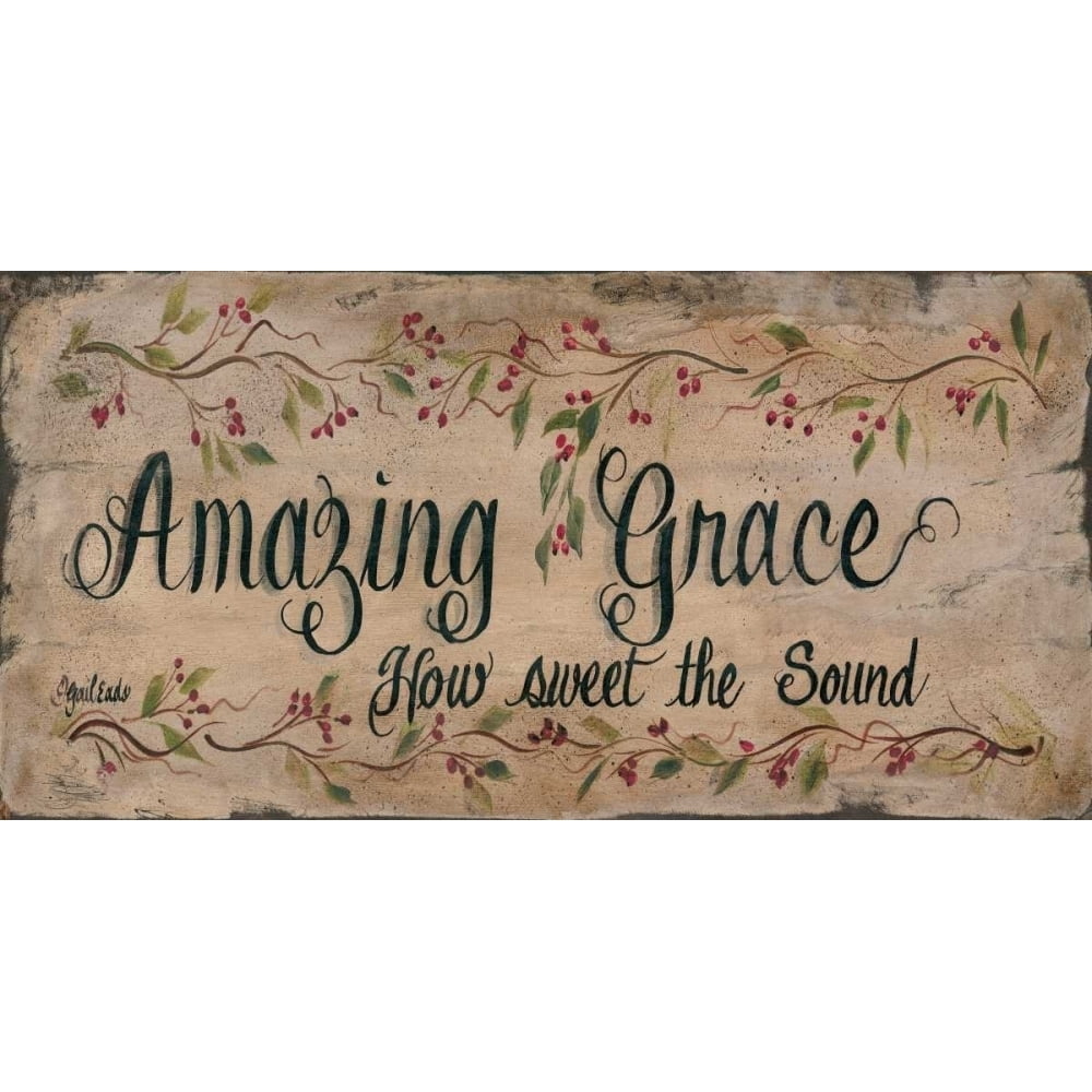 Amazing Grace Poster Print by Gail Eads - Walmart.com