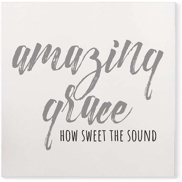 Amazing Grace Script Wood Sign 12x12 - Walmart Business Supplies