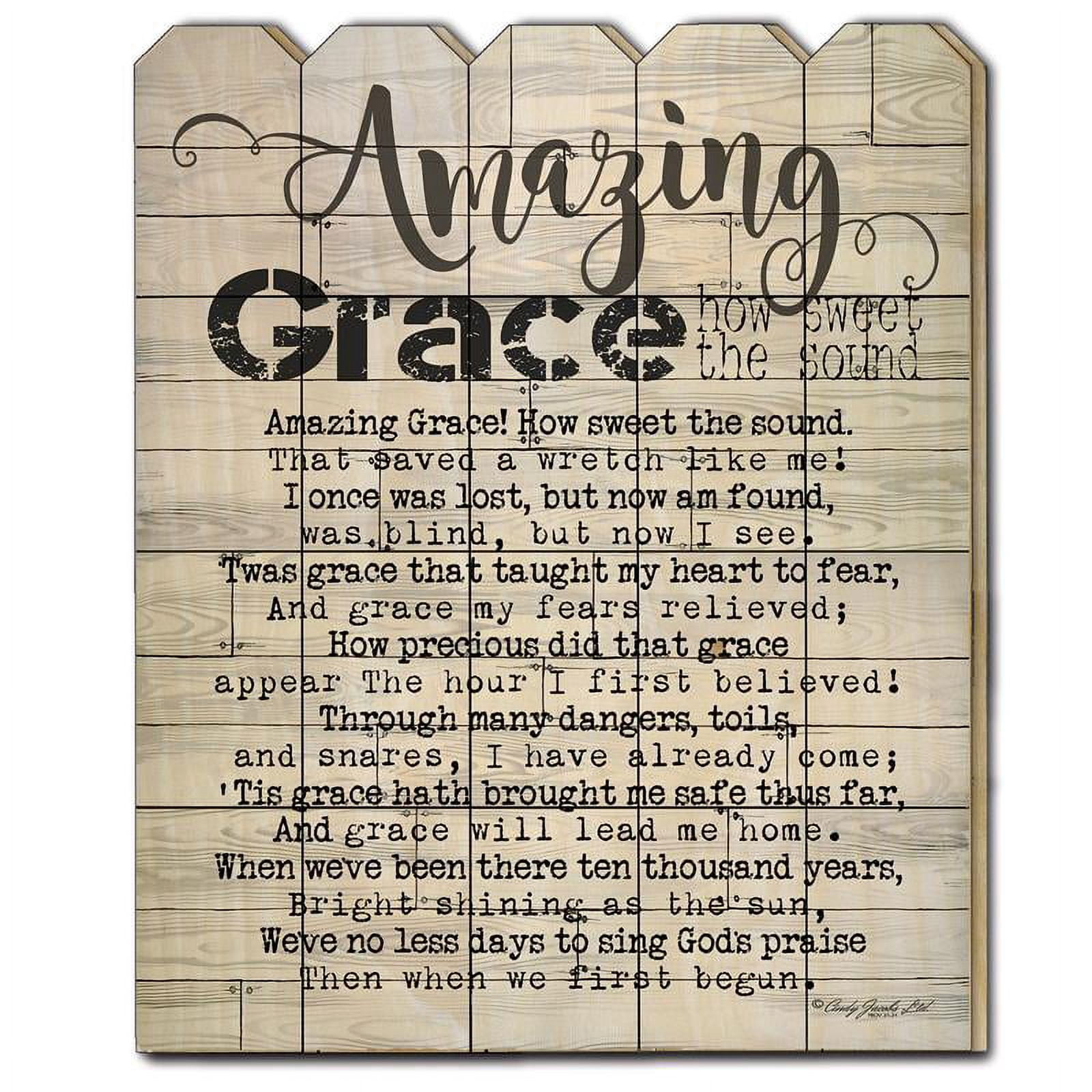 Amazing Grace by Cindy Jacobs Printed Wall Art Wood Multi-Color ...