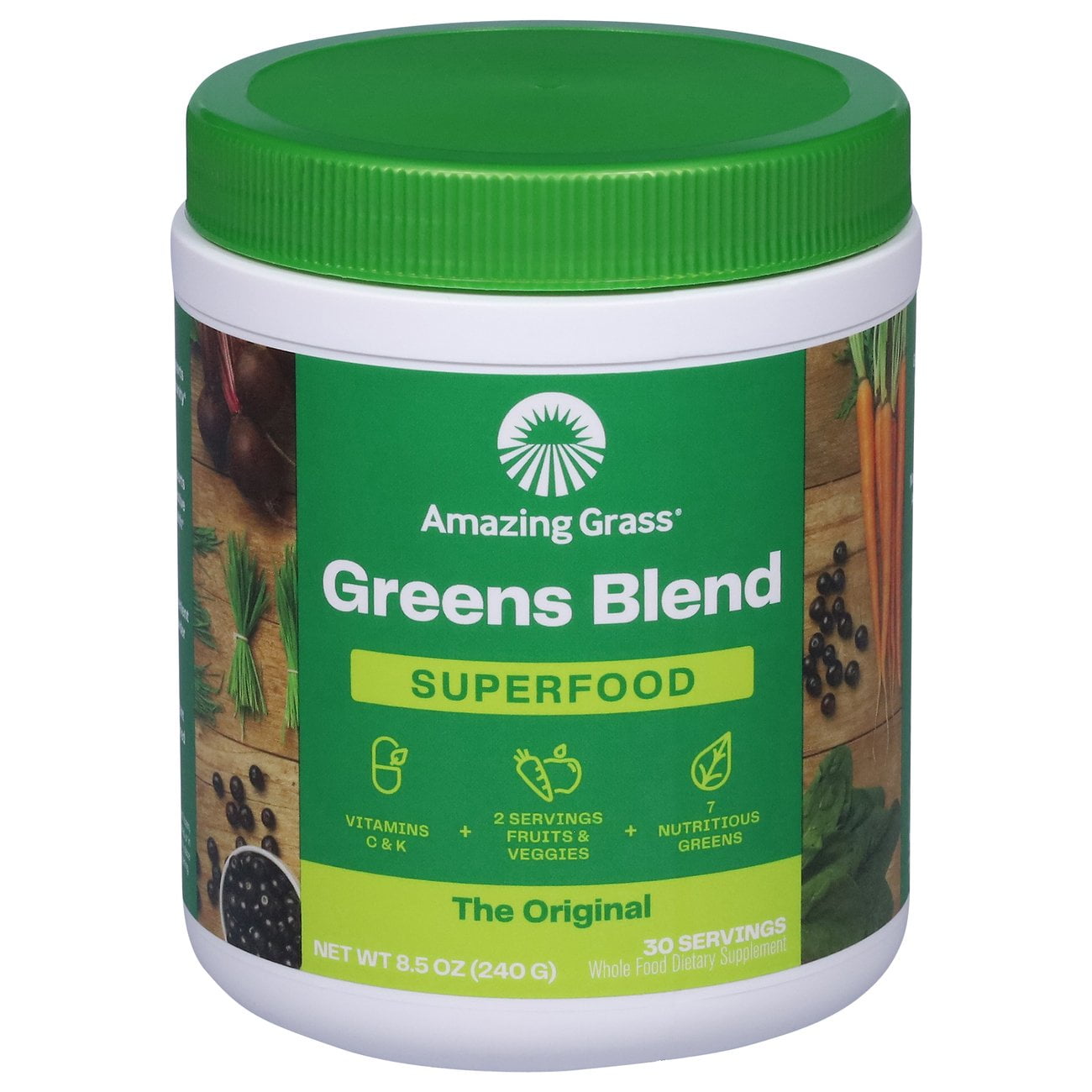 Amazing Grass Greens Blend Superfood Powder - 8.5 oz (Packaging May ...