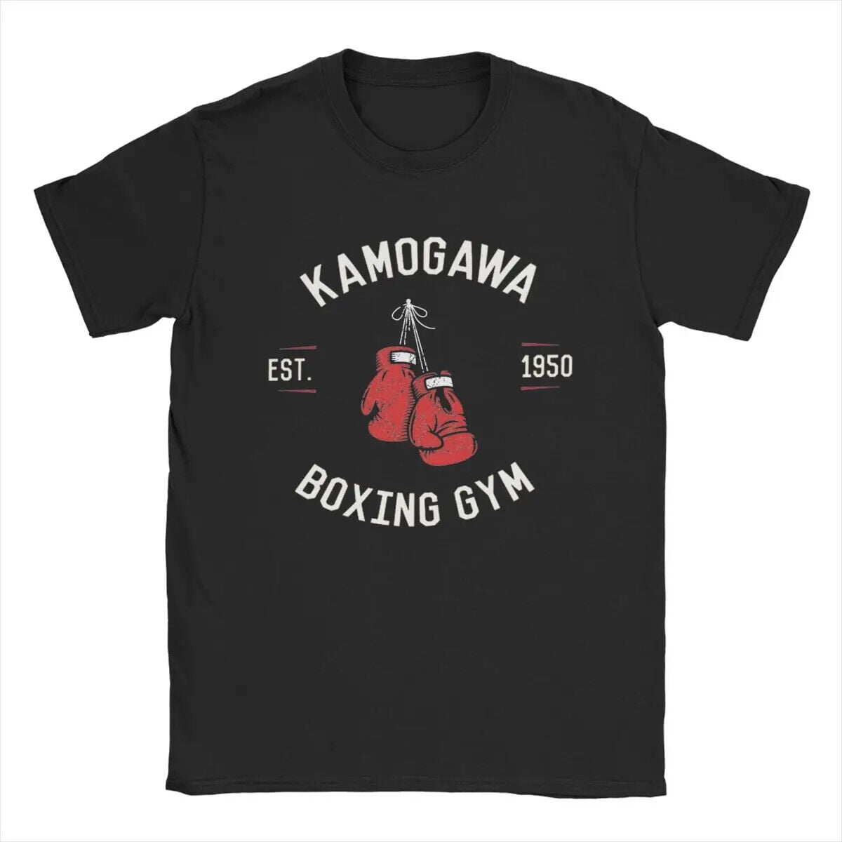 Amazing Hajime No Ippo Kamogawa Boxing Gym T-Shirt Men Crew Neck Pure ...