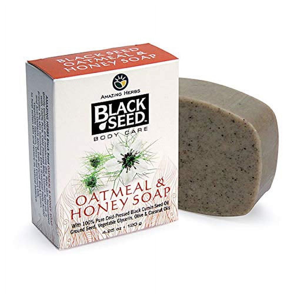 Amazing Herbs Black Seed Vegetable Glycerin Soap (Oatmeal & Honey - 3 ...