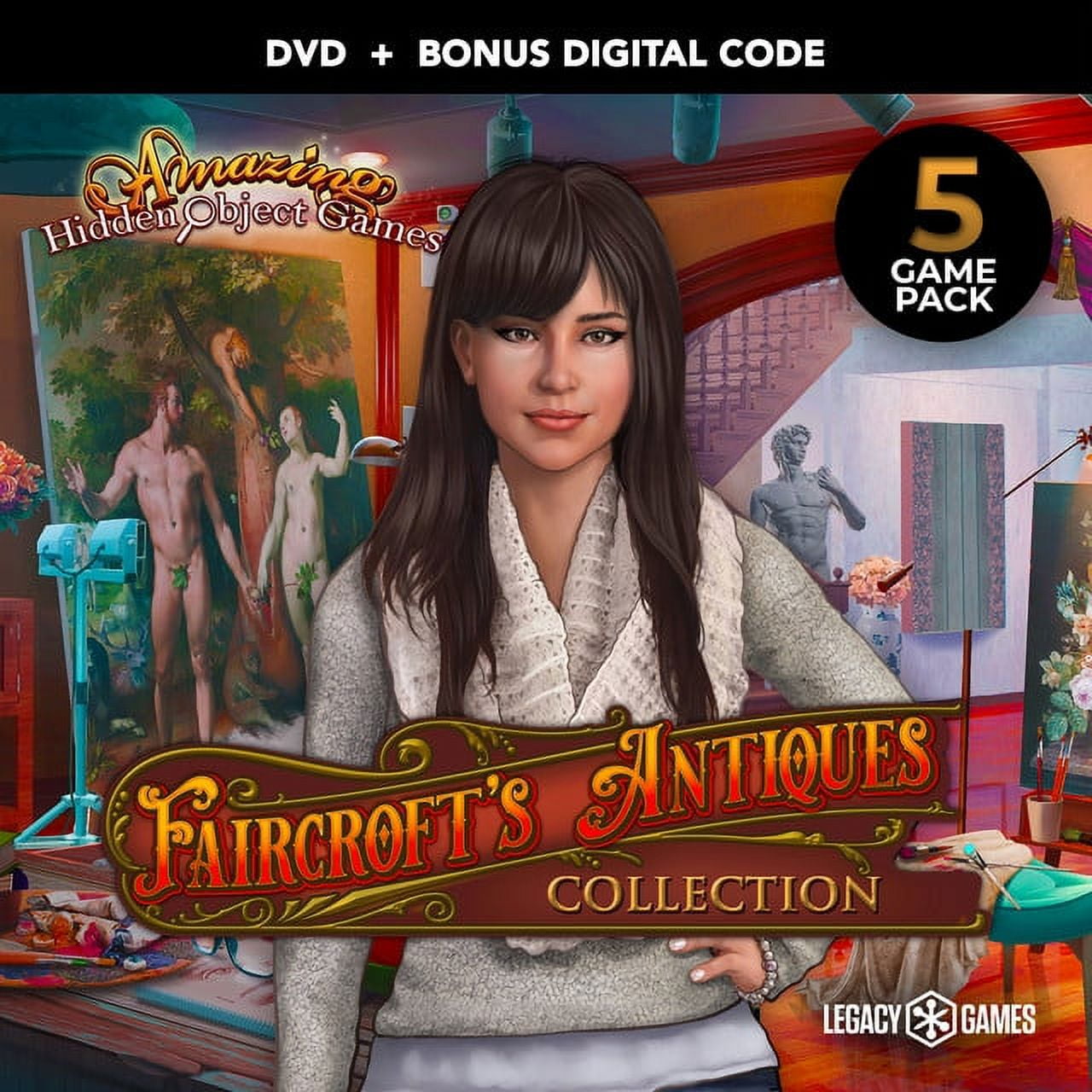 Amazing Hidden Object Games: Faircroft's Antiques - 5 Pack, PC DVD with ...