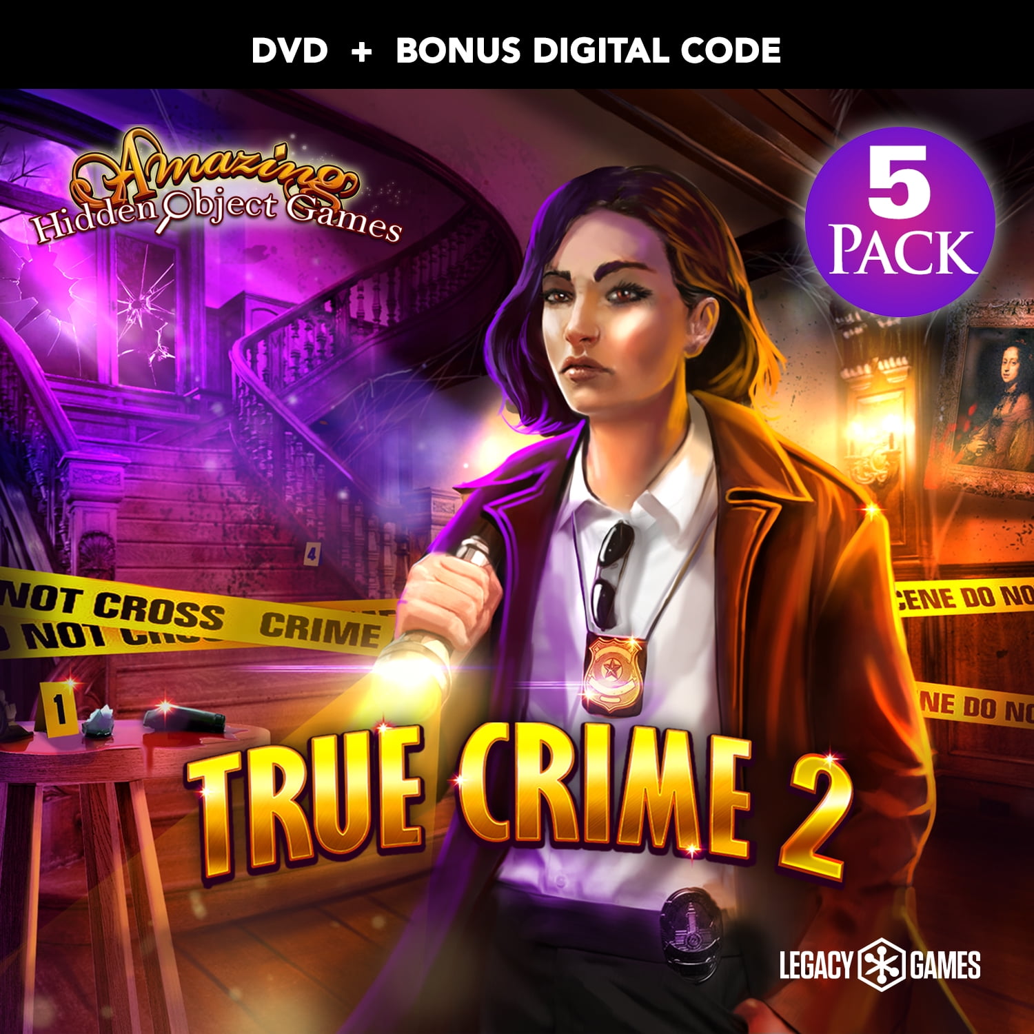 Amazing Hidden Object Games: True Crime Vol. 2 - 5 Game Pack, PC DVD ...