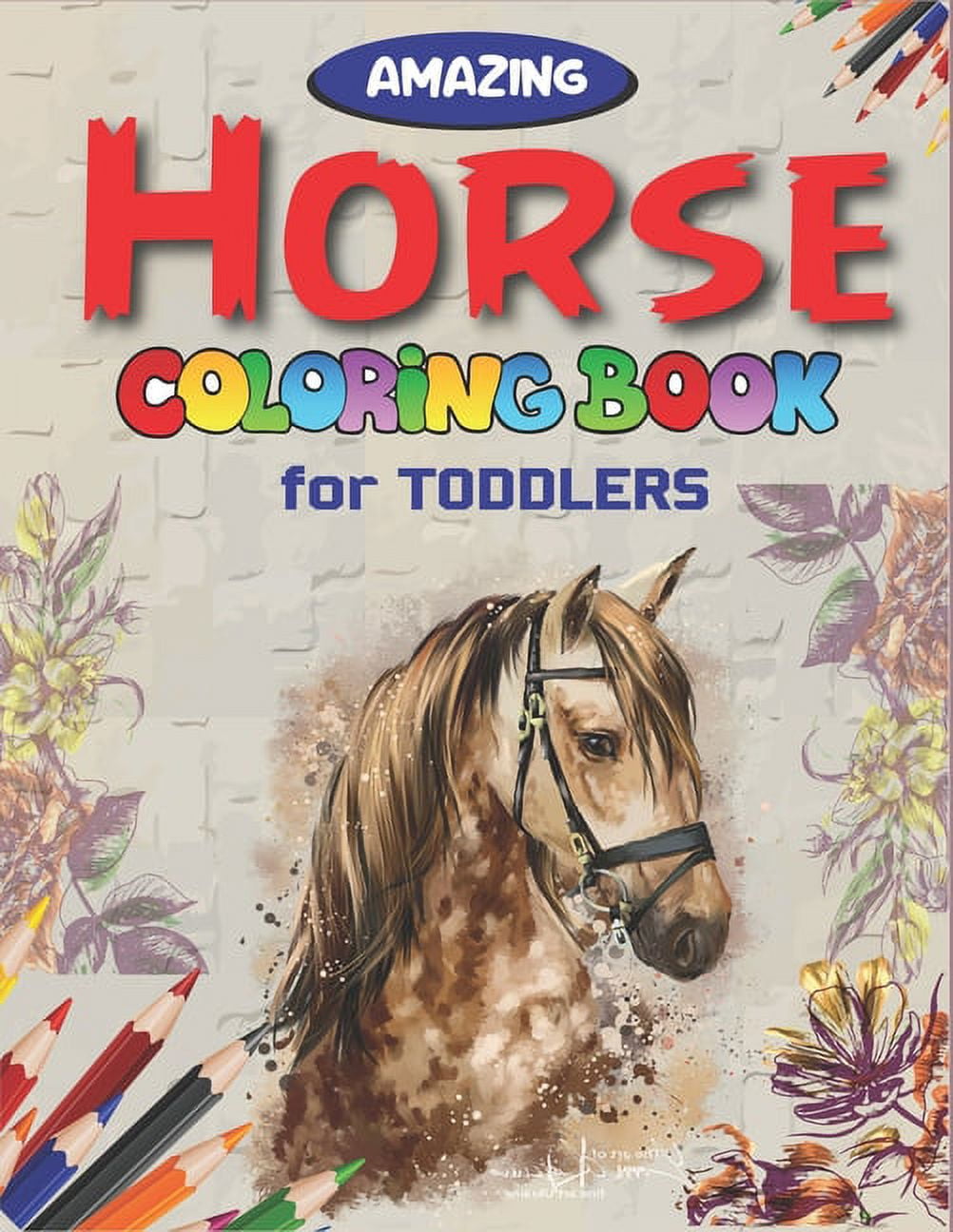 Amazing Horse Coloring Book For Toddlers : Horse Coloring Pages for ...