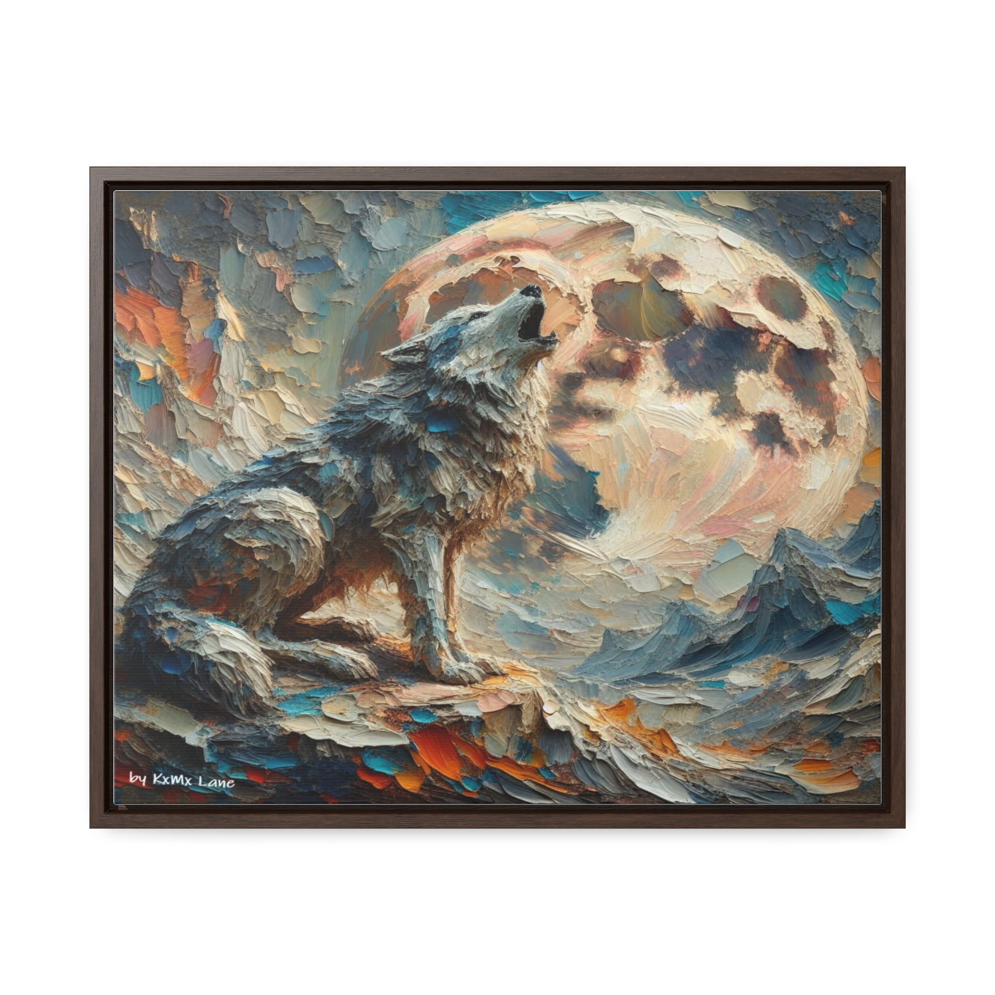 Amazing KxMx Lane Full Moon MidNight Gallery Canvas Wraps Horizontal ...