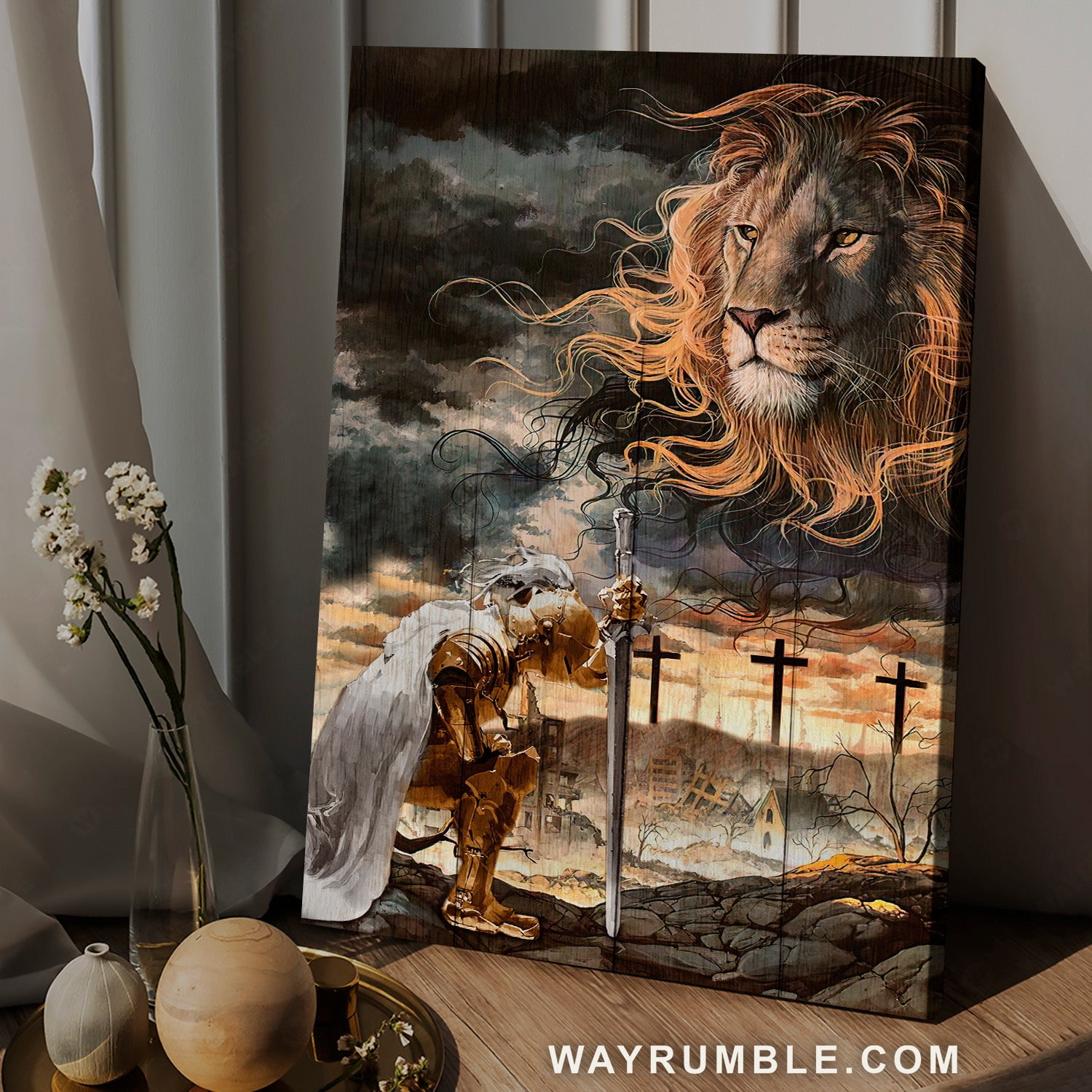 Amazing Lion Face Stunning Sky Warrior Painting Lion Of Judah - Jesus ...