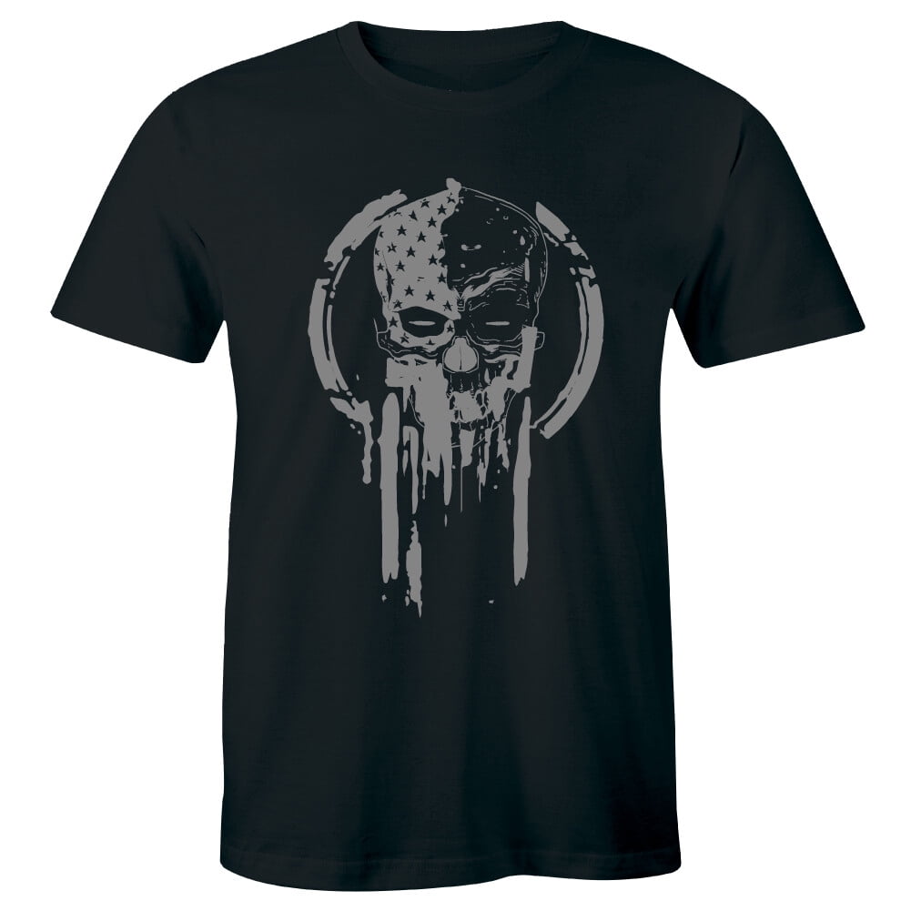 Amazing Lost Gods Melting Head Skull Shirt Graphic Men's T-shirt Tee ...