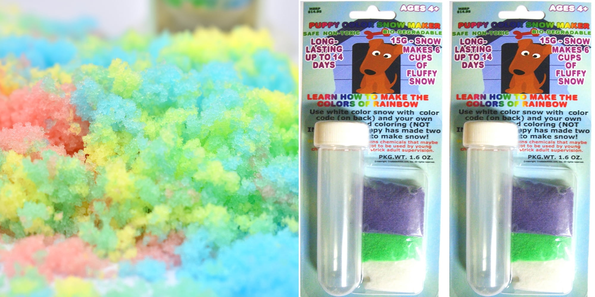 Amazing Magic Color Instant Snow Powder with Test Tube - Great for Gift ...