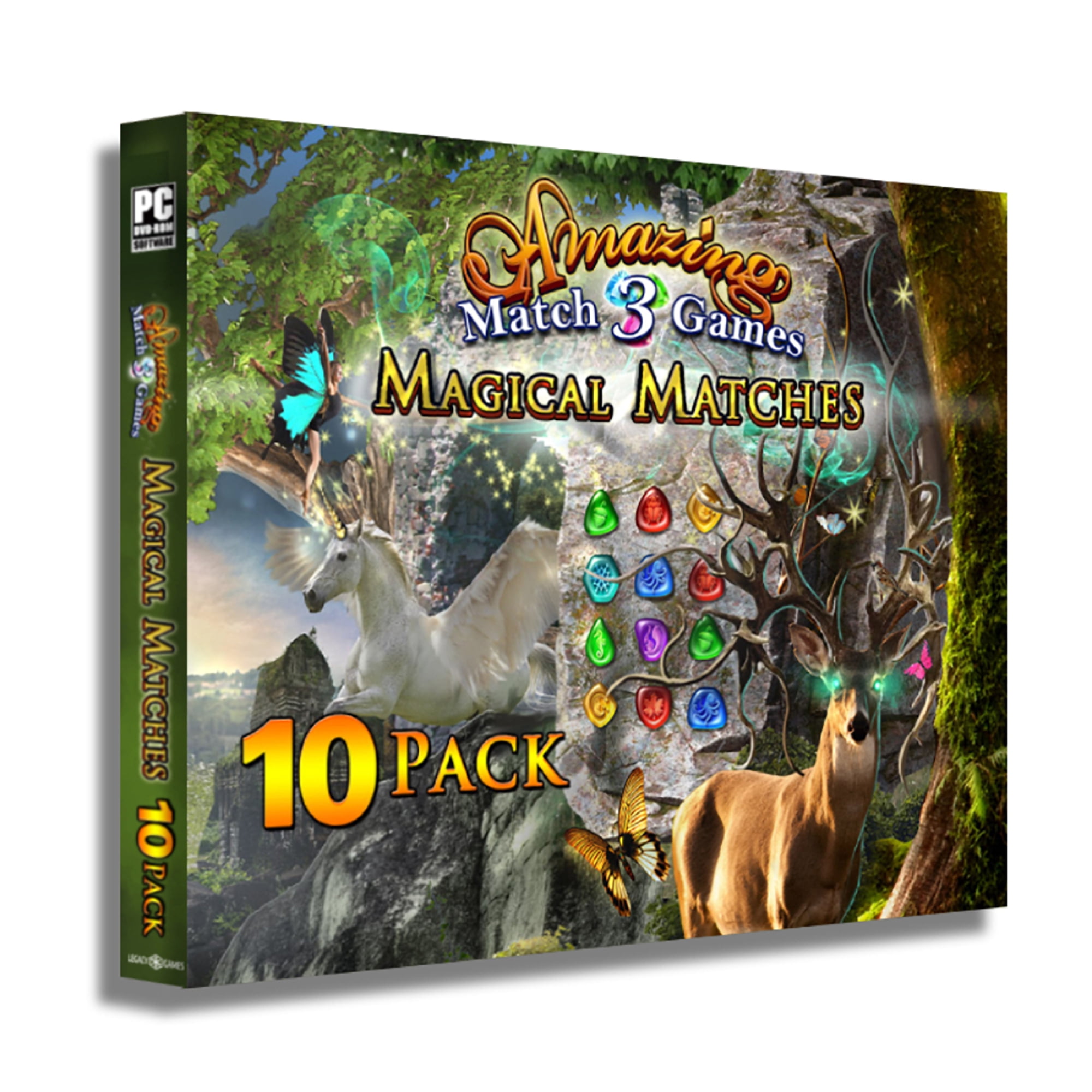 Amazing Match 3 Games: Magical Matches - 10 Pack, Legacy Games, PC, LGY ...
