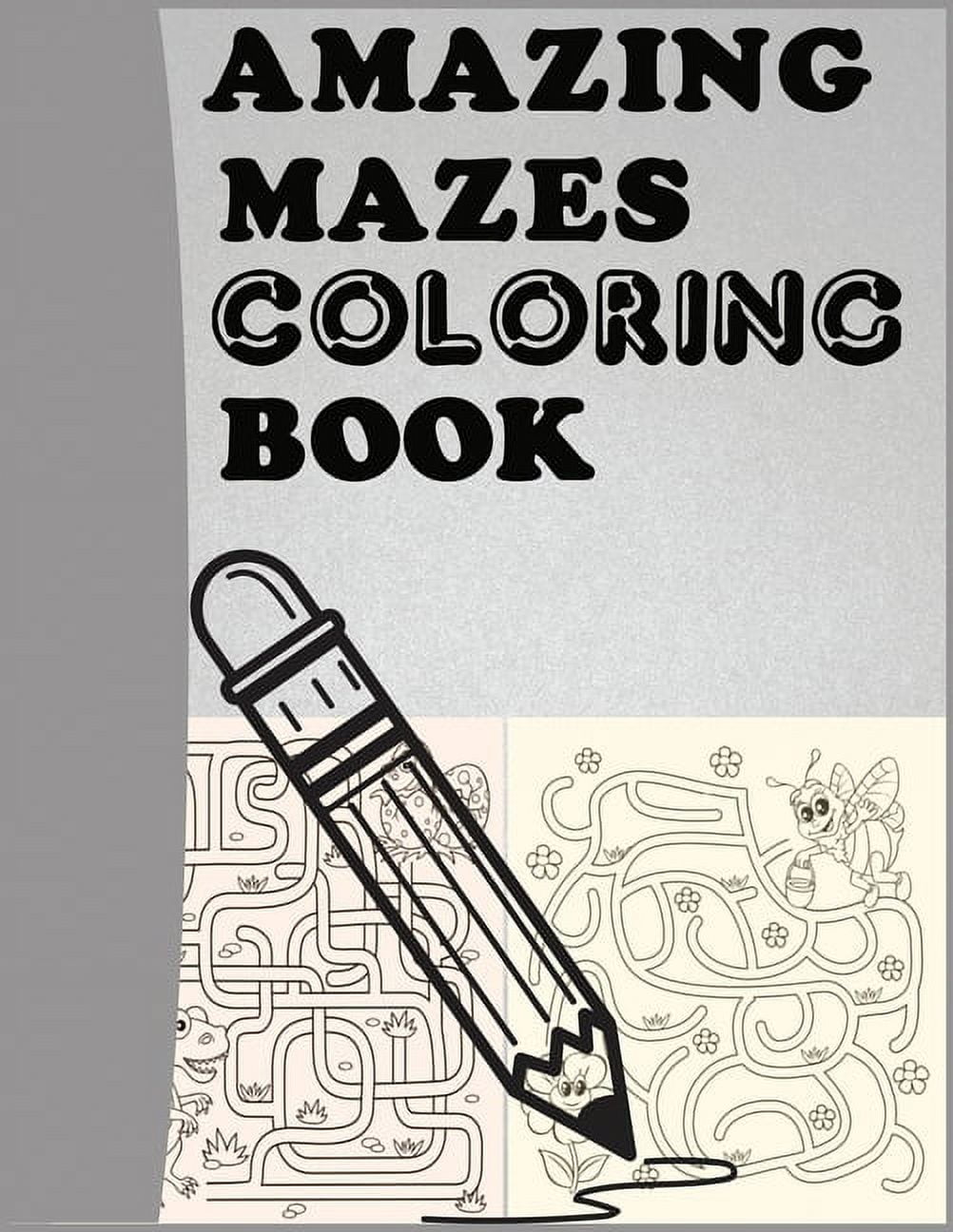 Amazing Mazes Coloring Book : Maze Activity Book for Kids .Unique maze ...