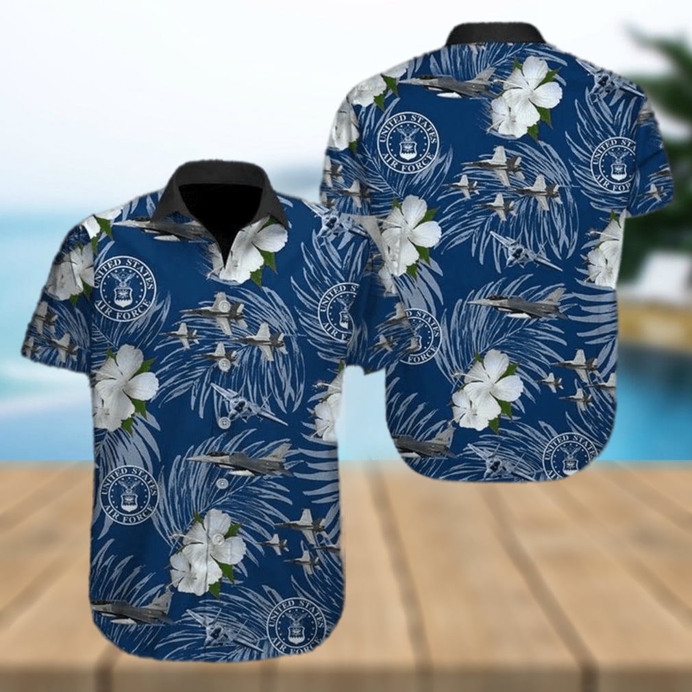 Amazing Military Aircraft Us Air Force Unisex Hawaiian Shirts - Walmart.com