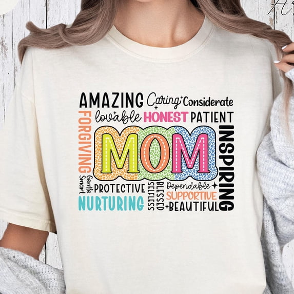 Amazing Mom Shirt Inspirational Mom TShirt Mothers Day Gift Colorful ...