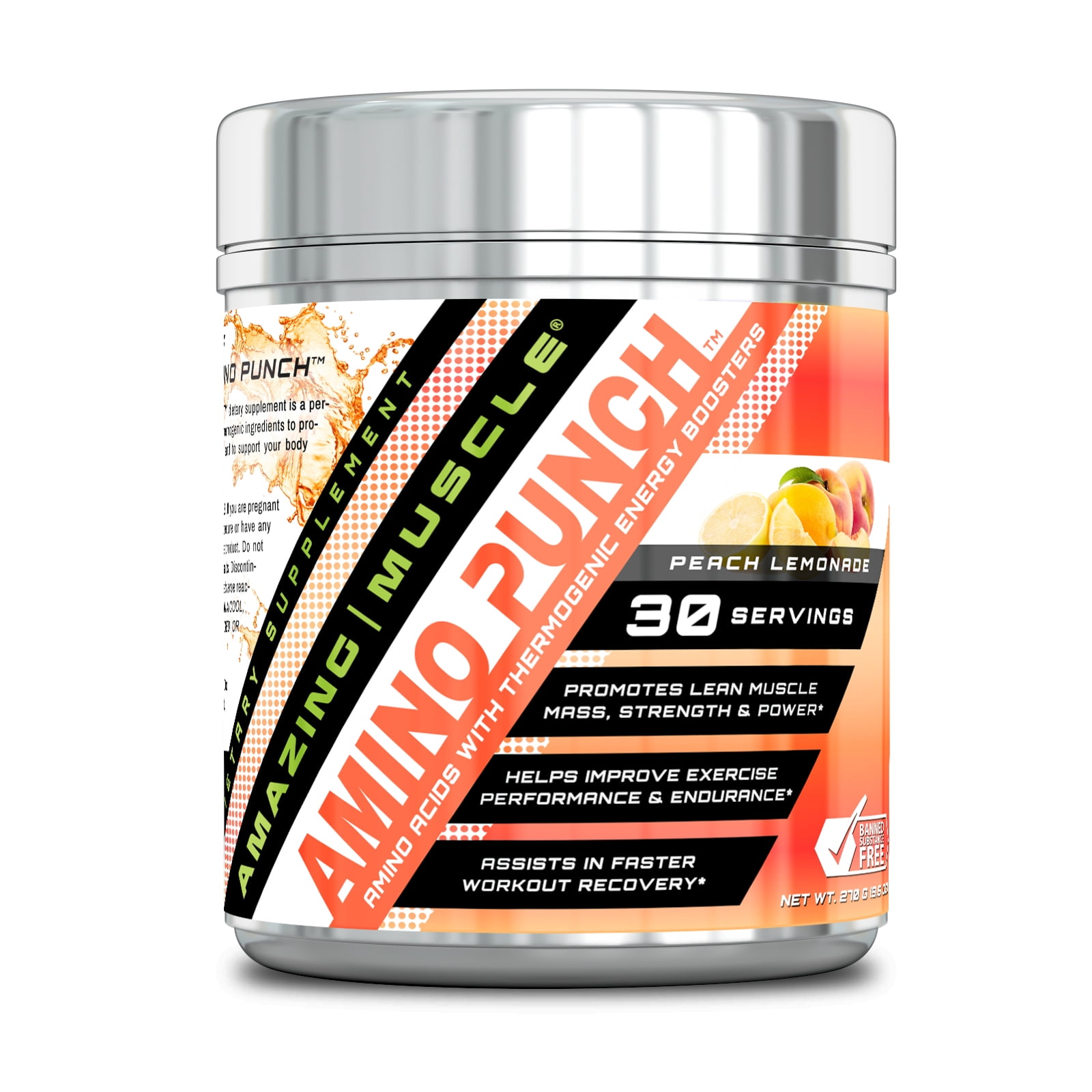 Amazing Muscle Amino Punch 5500 Mg Per Serving of Amino Acids, 30 ...