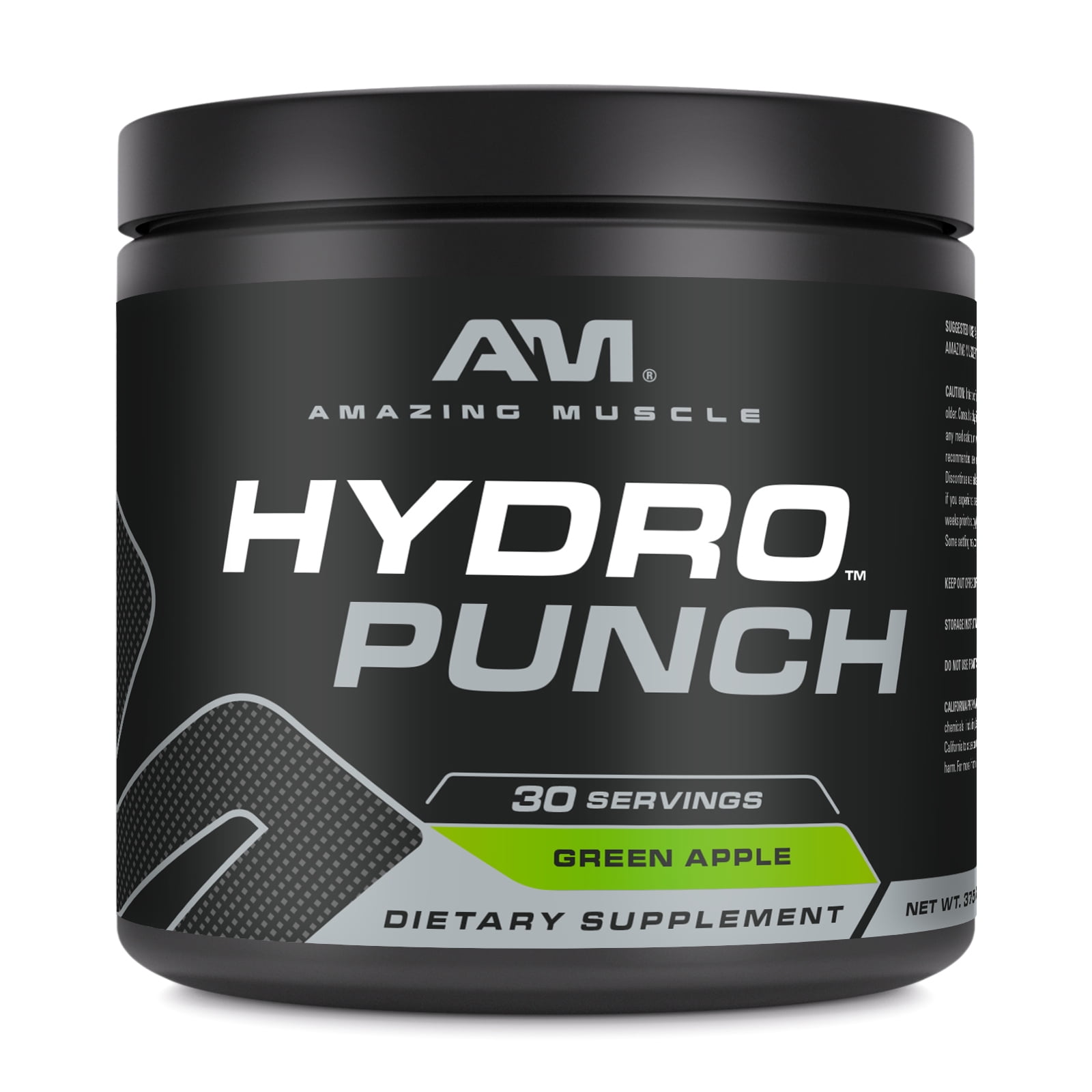 Amazing Muscle Hydro Punch - Green Apple Flavor - Hydration Powder ...