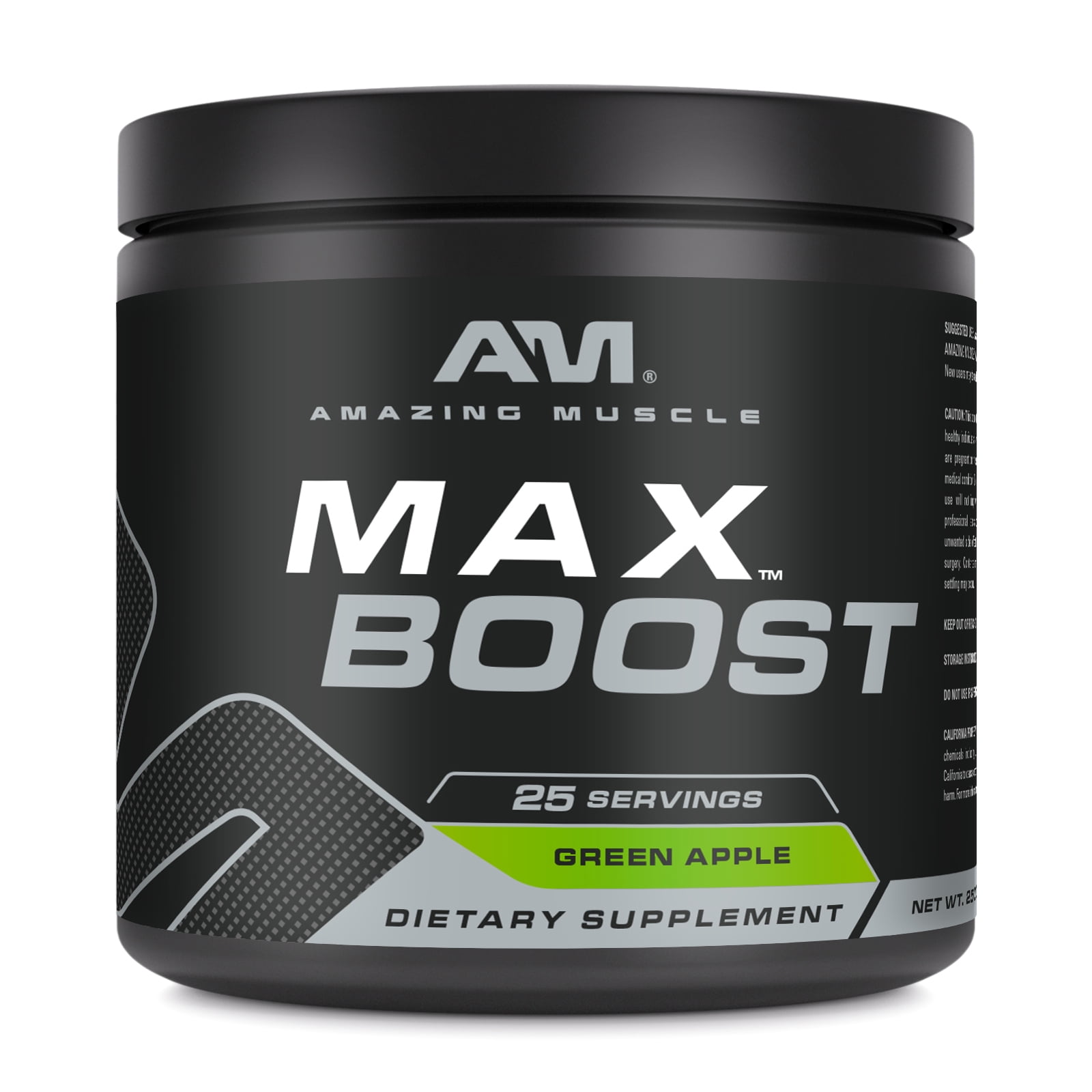 Amazing Muscle Max Boost- Advanced Pre-Workout | Green Apple Flavor ...