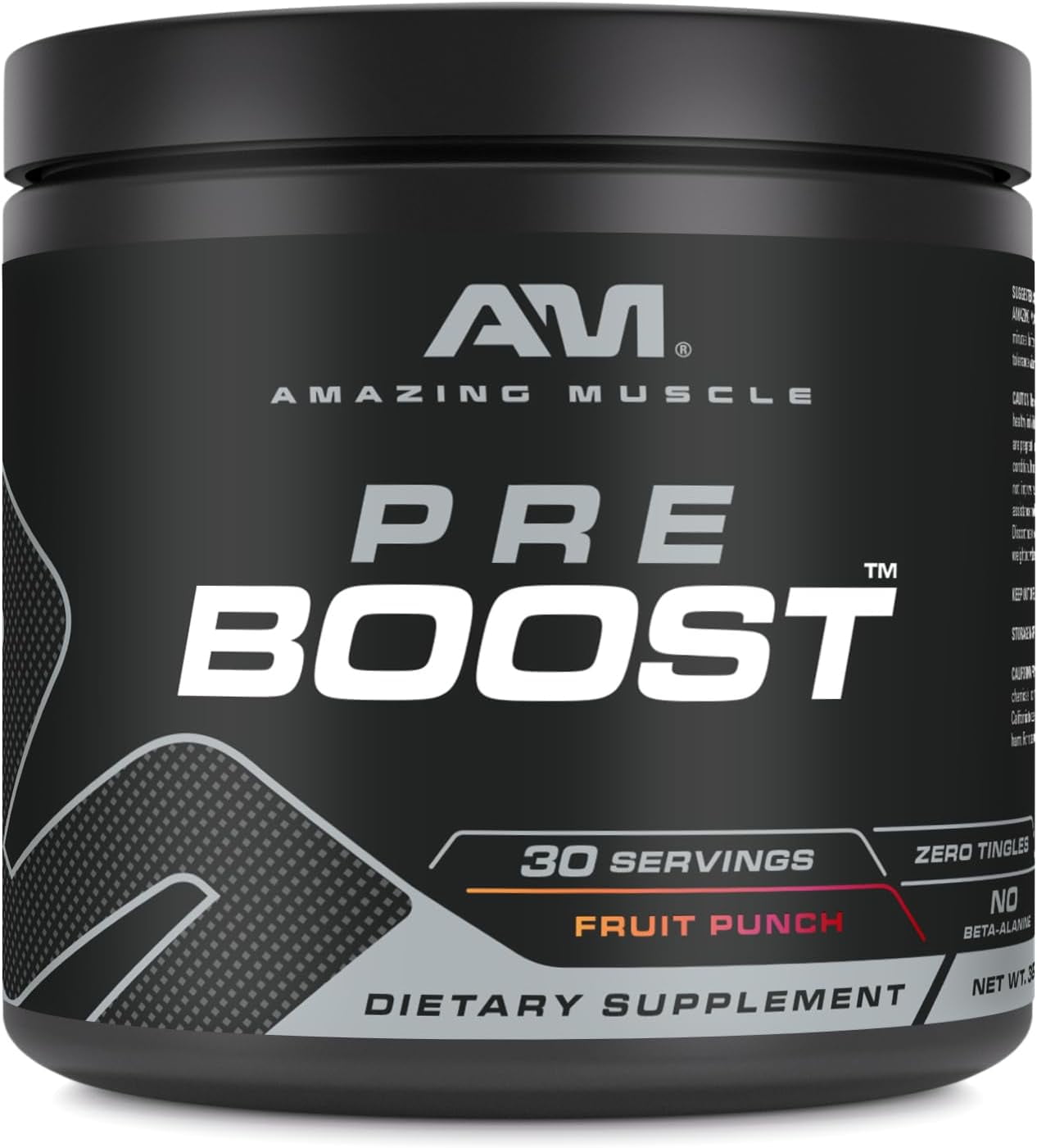 Amazing Muscle Pre Boost 324 Grams Powder Fruit Punch Flavor Supplement ...