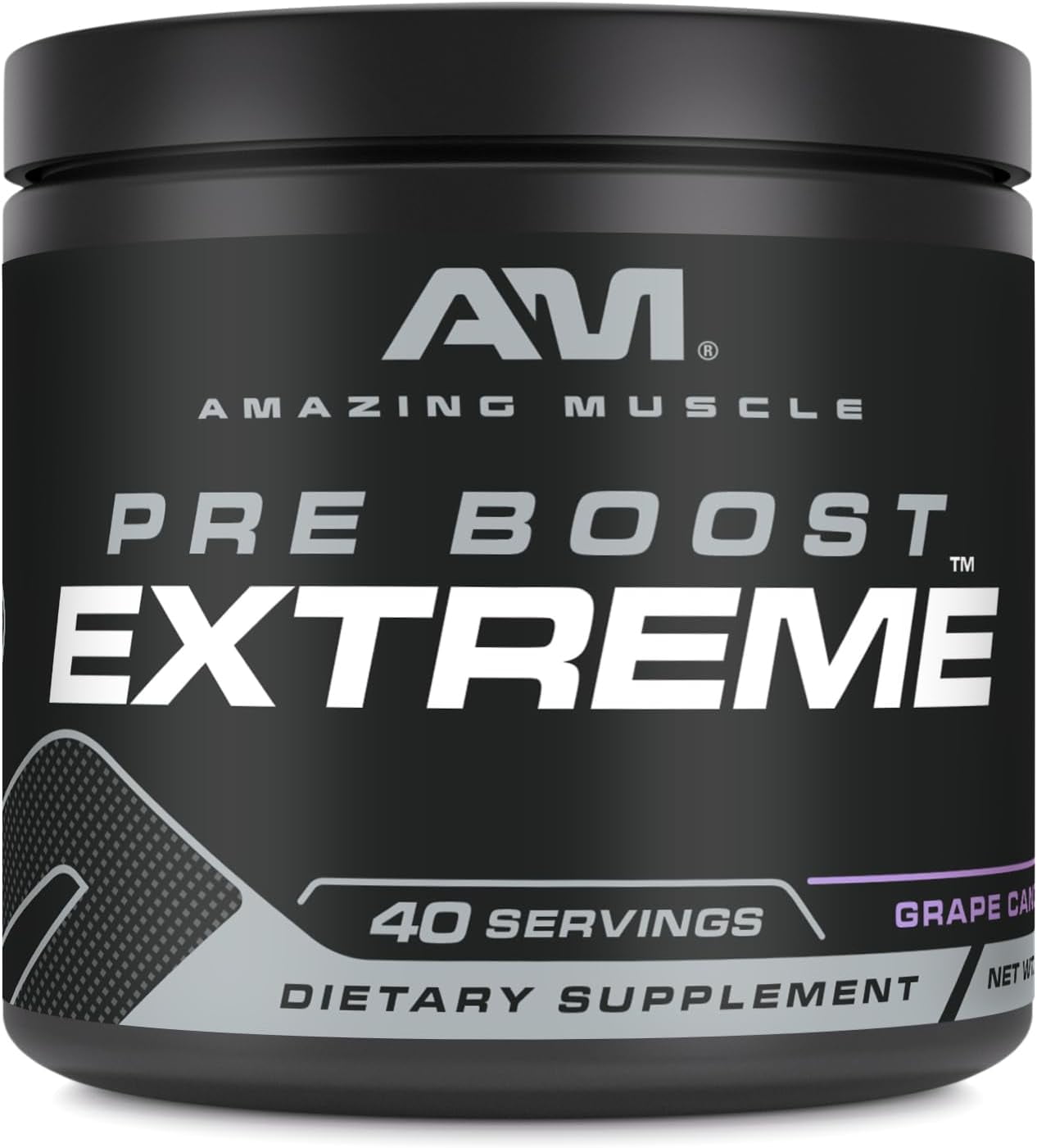 Amazing Muscle Pre Boost Extreme 580 Grams Powder Natural Grape Candy ...