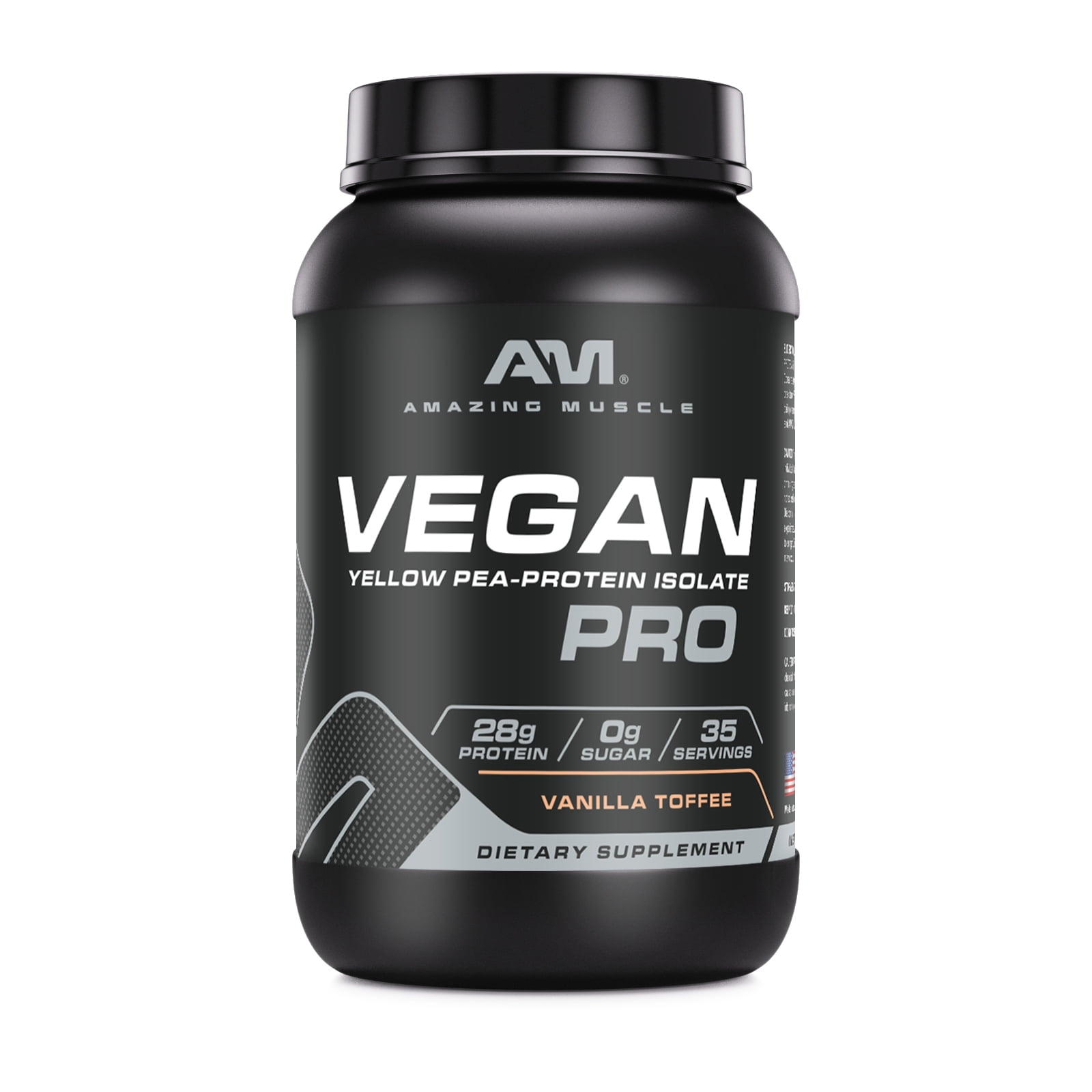 Amazing Muscle Vegan Protein Powder 3 Lbs | 28 Grams Protein | 35 ...