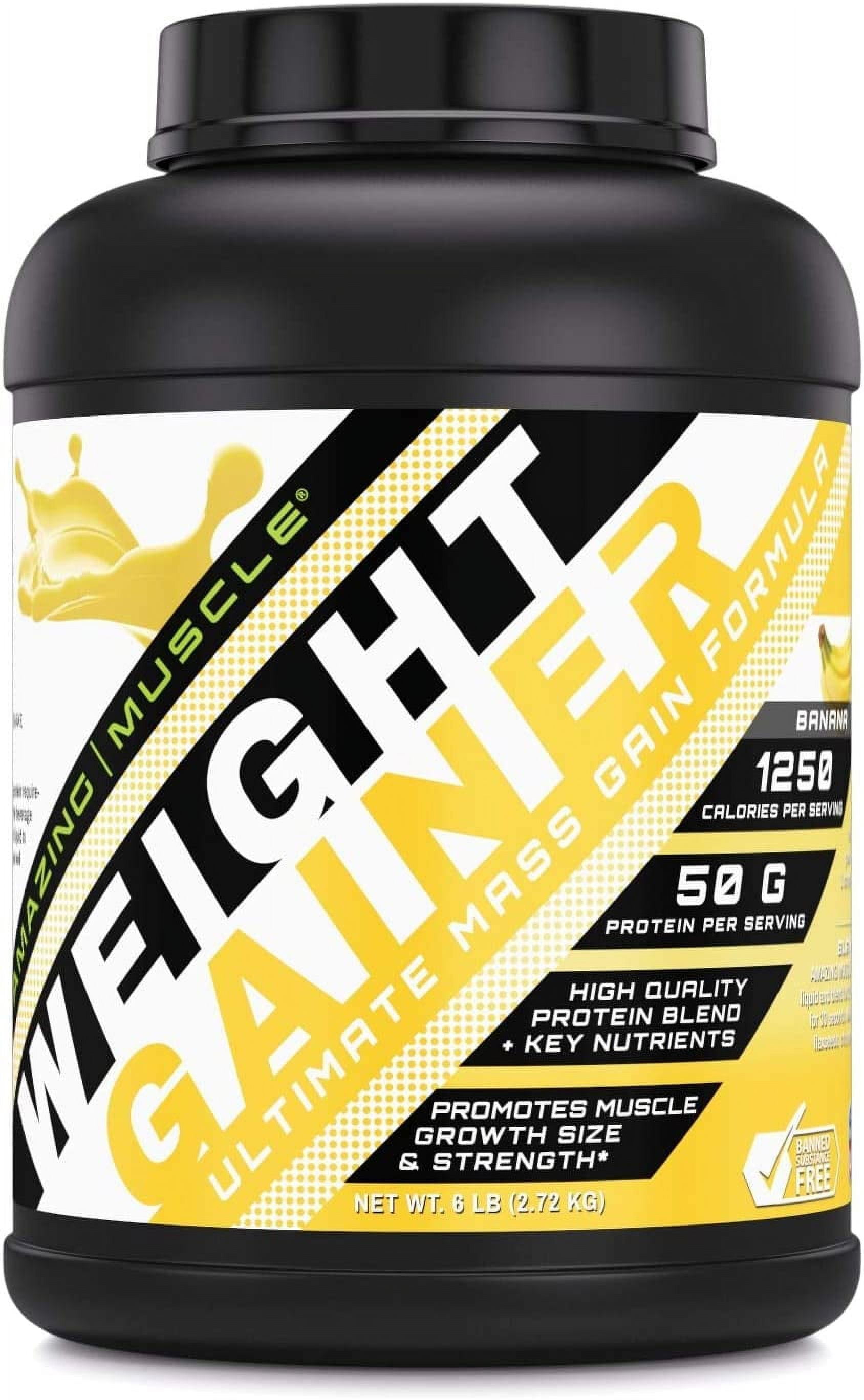 Amazing Muscle - Whey Protein Powder - 6 Lb - Muscle Growth, Nutrition ...
