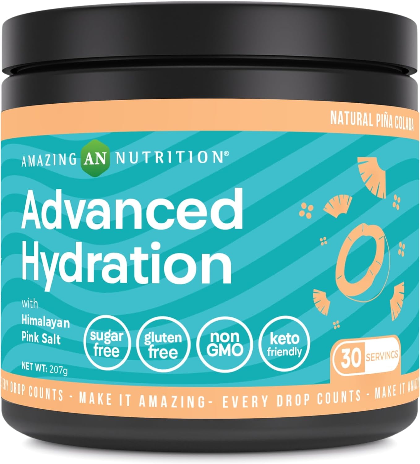 Amazing Nutrition Advanced Hydration, Electrolyte Powder 30 Servings ...