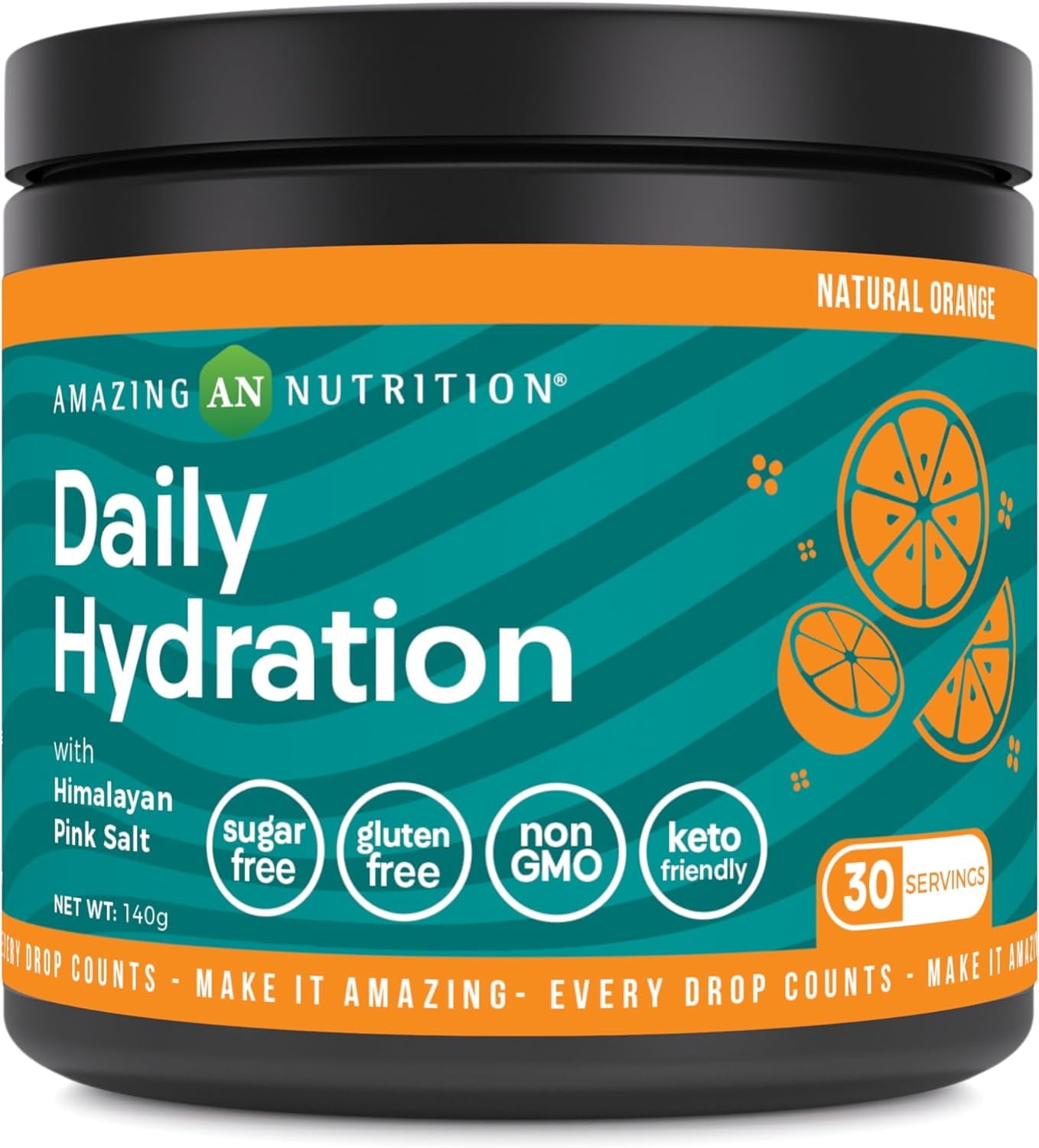 Amazing Nutrition Daily Hydration, Electrolyte Powder 30 Servings ...