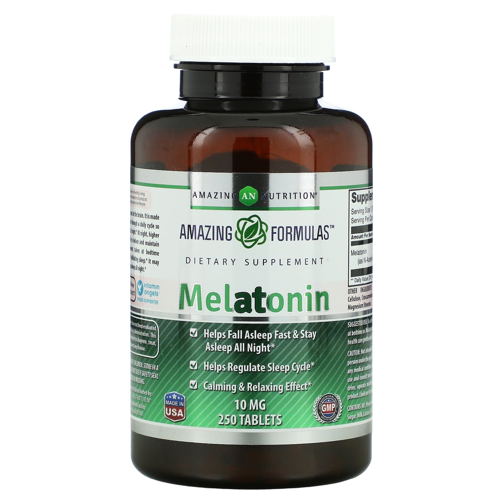Amazing Formulas High Dose Melatonin 10mg Tablets | Sleep Cycle ...